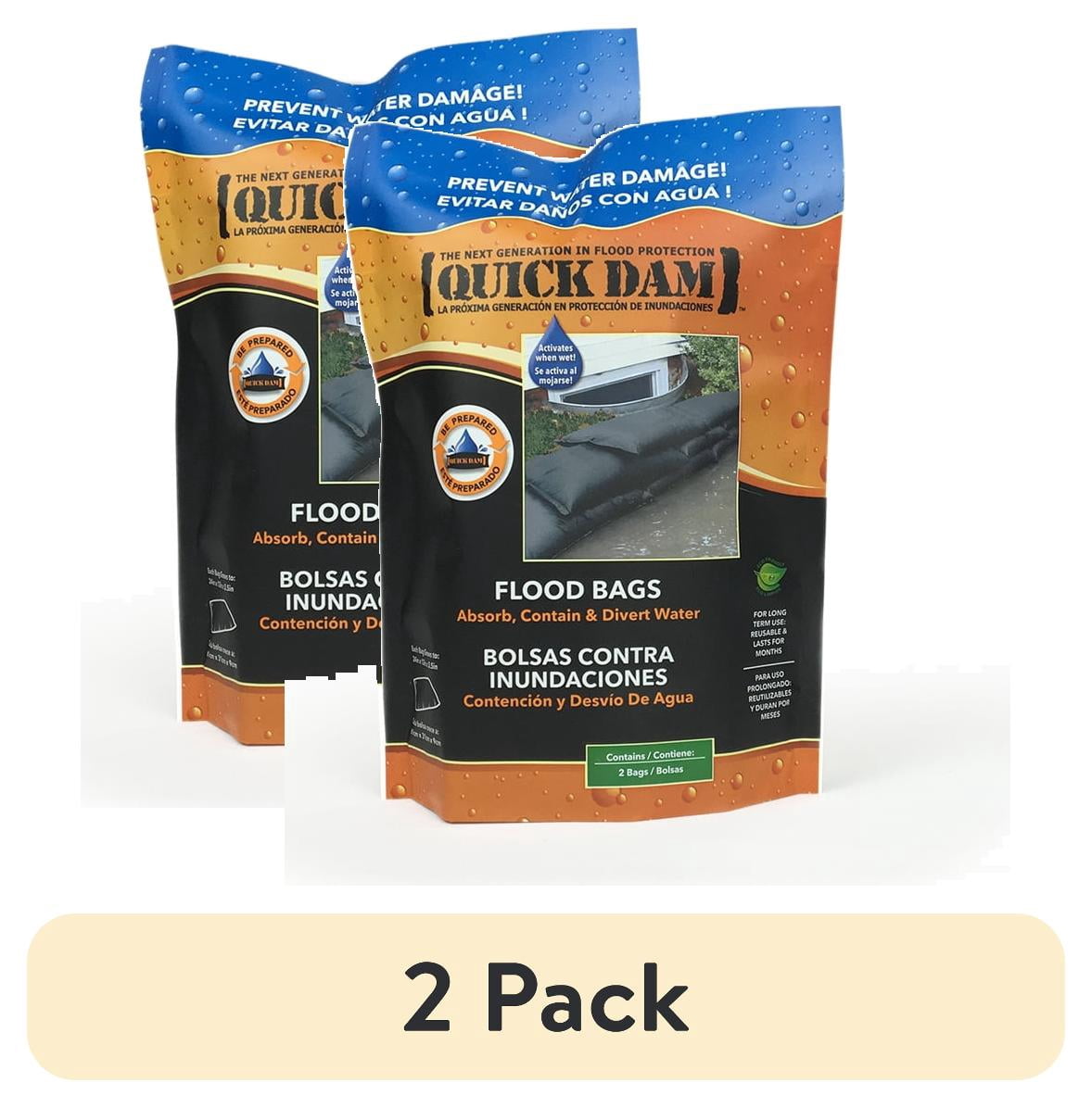 Quick Dam Water Activated Flood Bags - Sandless Sandbags - Walmart.com