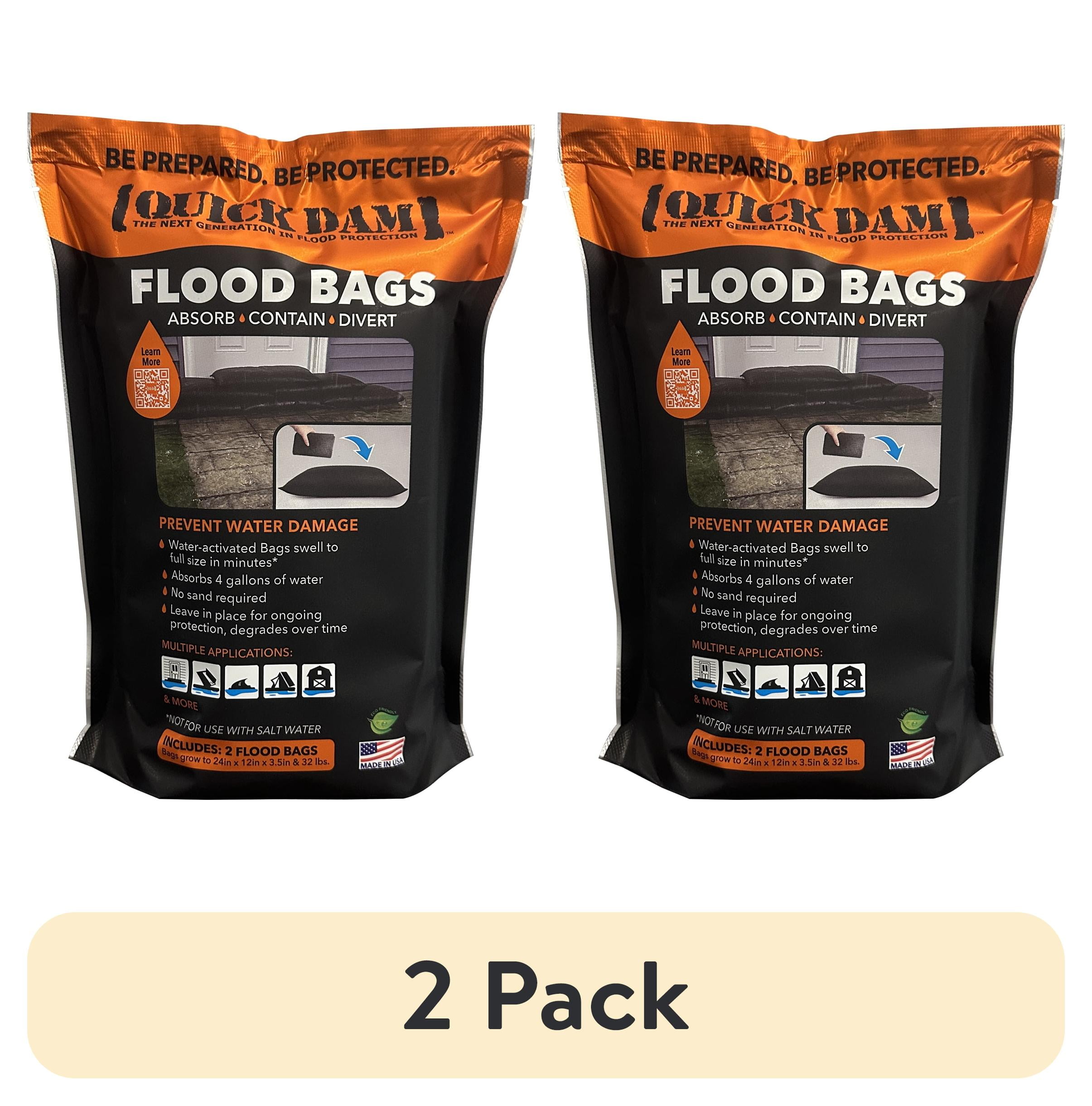 Quick Dam Water Activated Flood Bags - Sandless Sandbags - Walmart.com