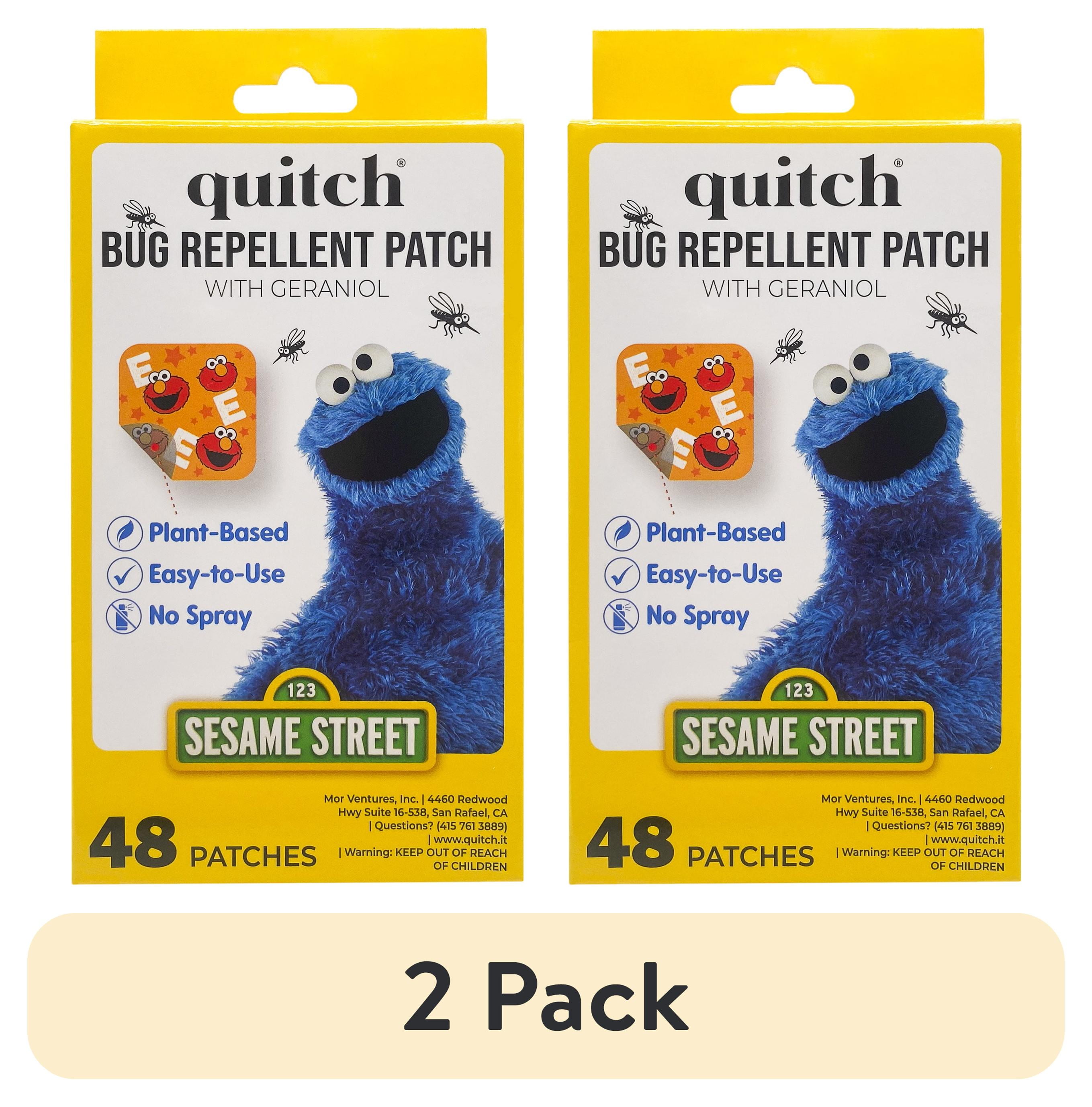 (2 pack) Quitch Sesame Street Bug Repellent Patch with Geraniol, No ...