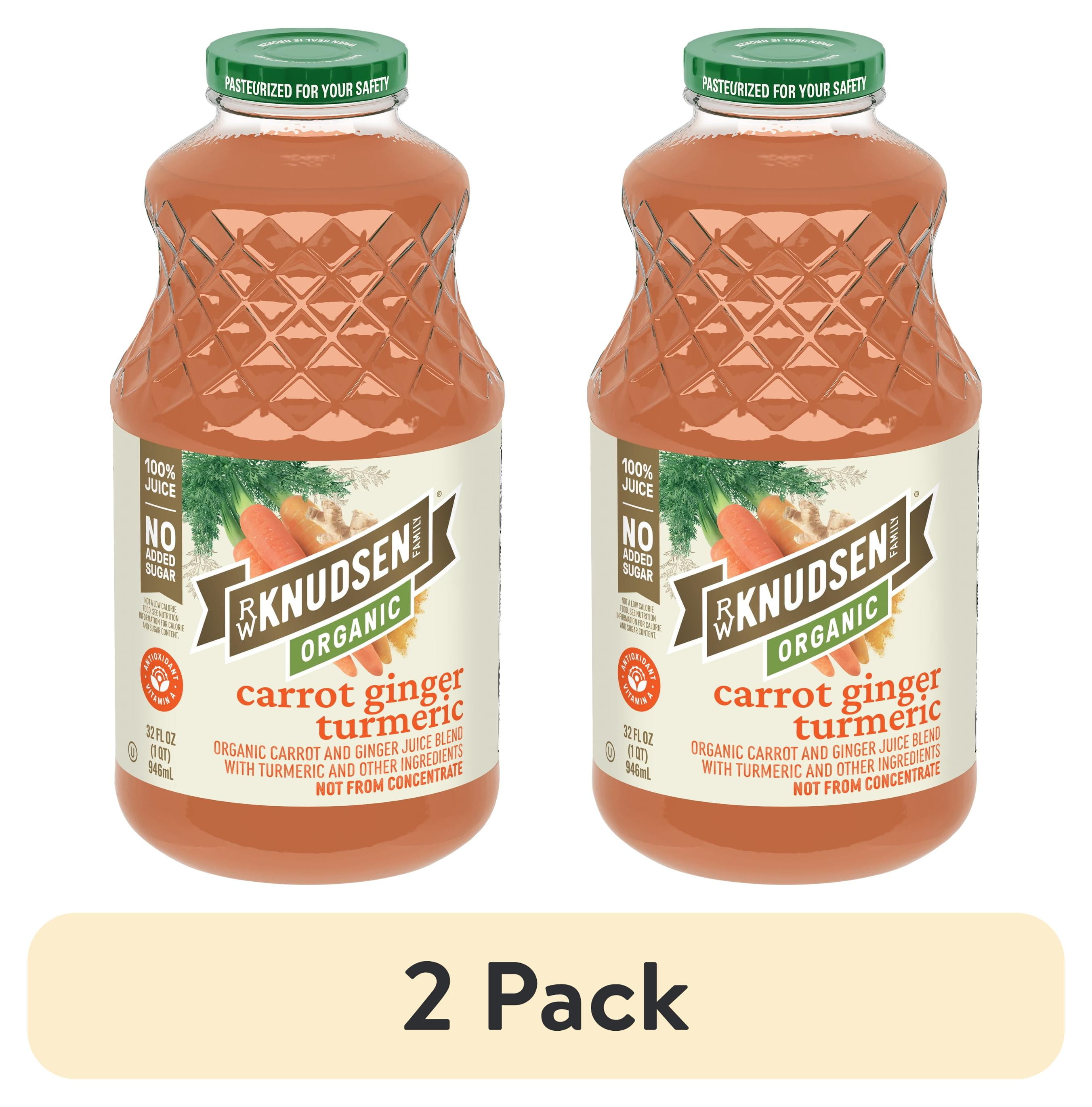 (2 pack) R.W. Knudsen Family Organic Carrot Ginger Turmeric Beverage ...