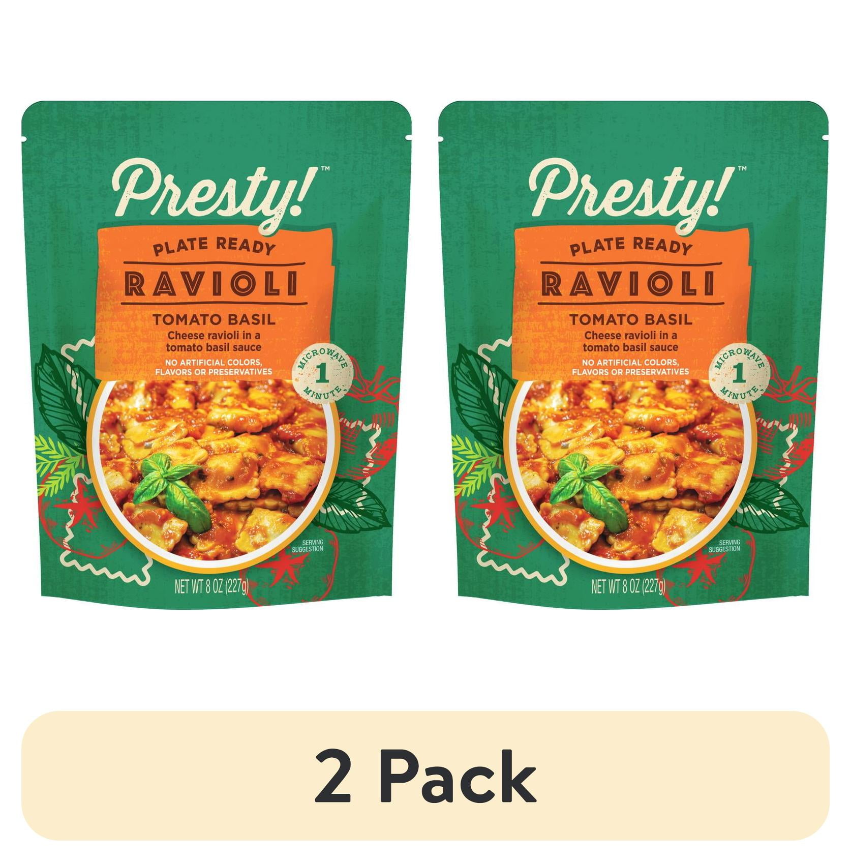 (2 pack) RAVIOLI TOMATO BASIL - Microwavable Pouch - Walmart.com