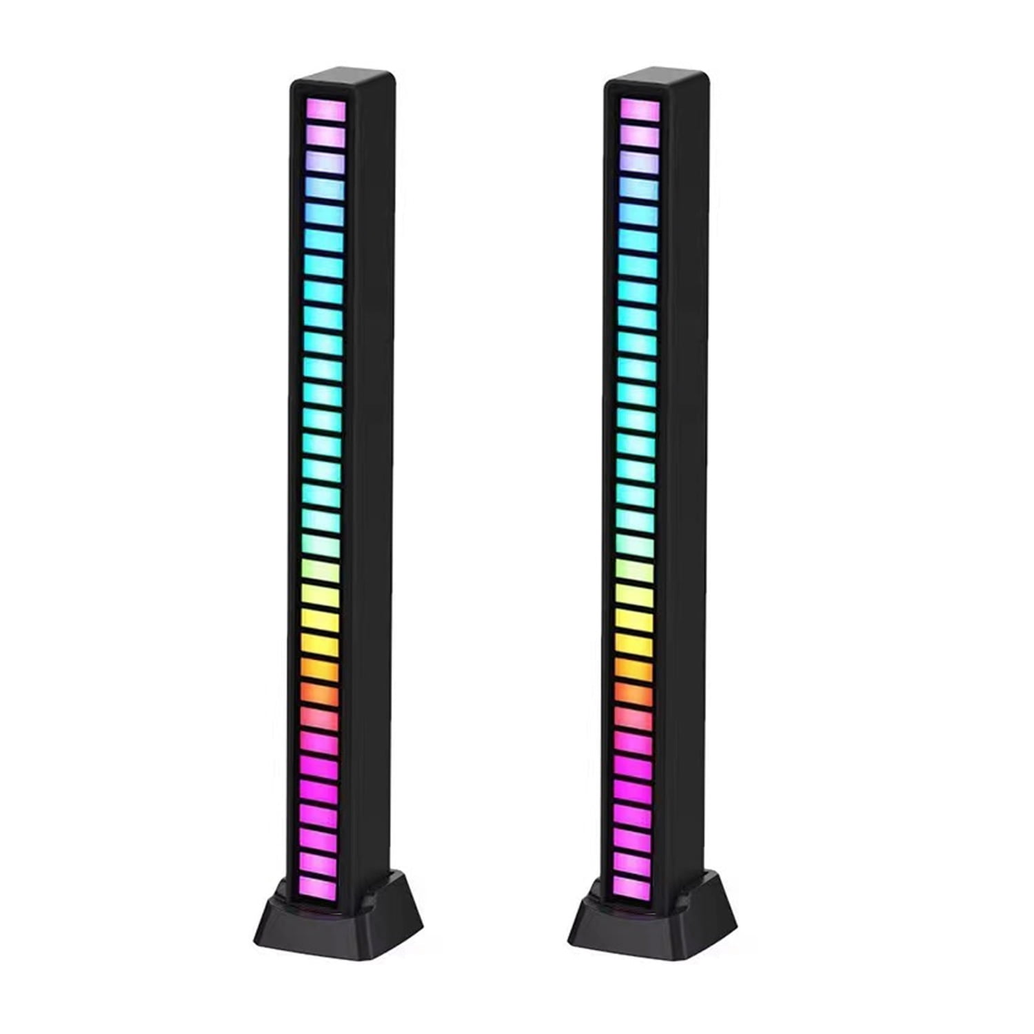 2-pack RGB Music Sync Light Bar, LED Strip for Car/Computer ...