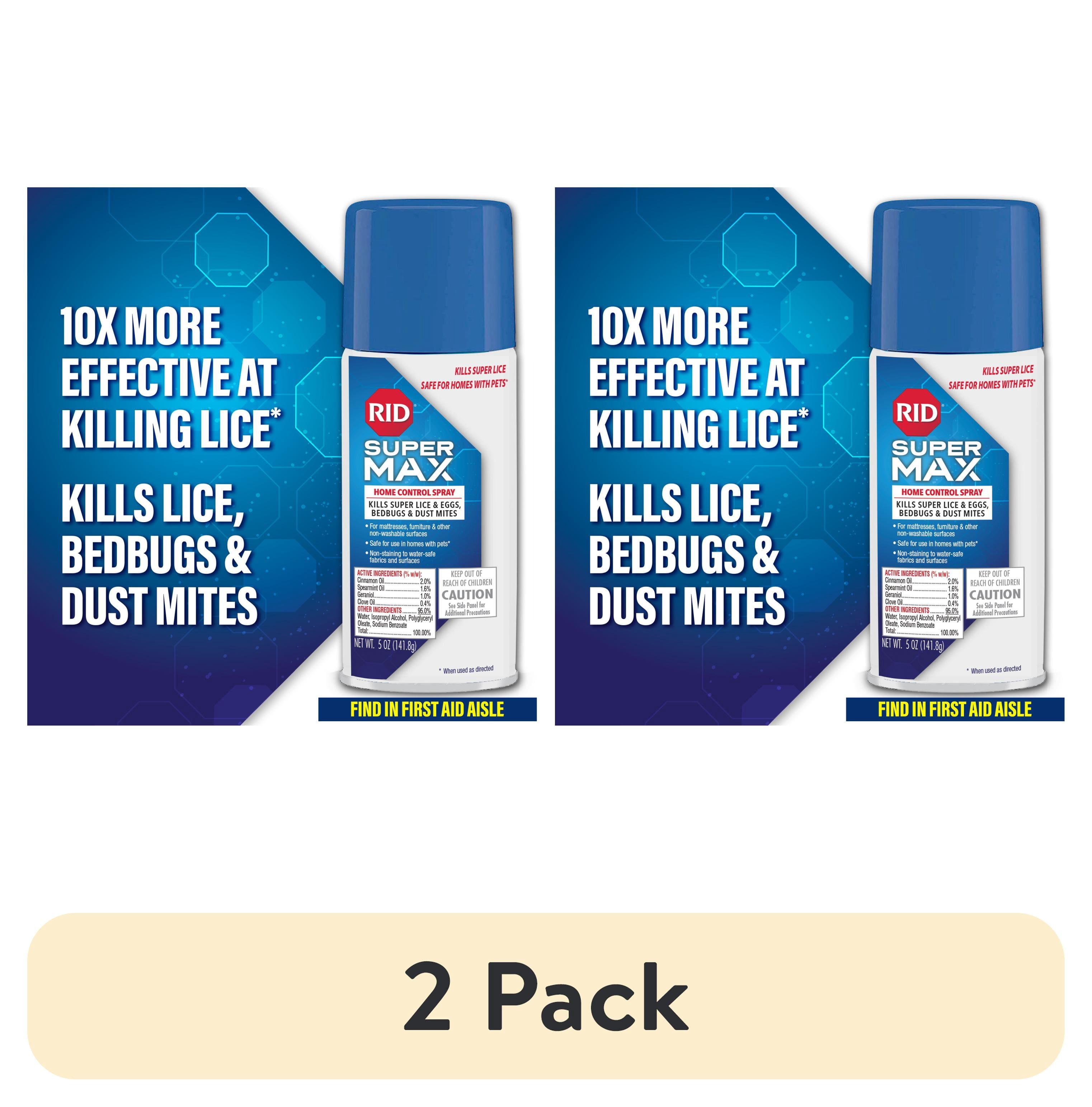 (2 pack) RID Super Max Home Lice Treatment Spray for Super Lice ...