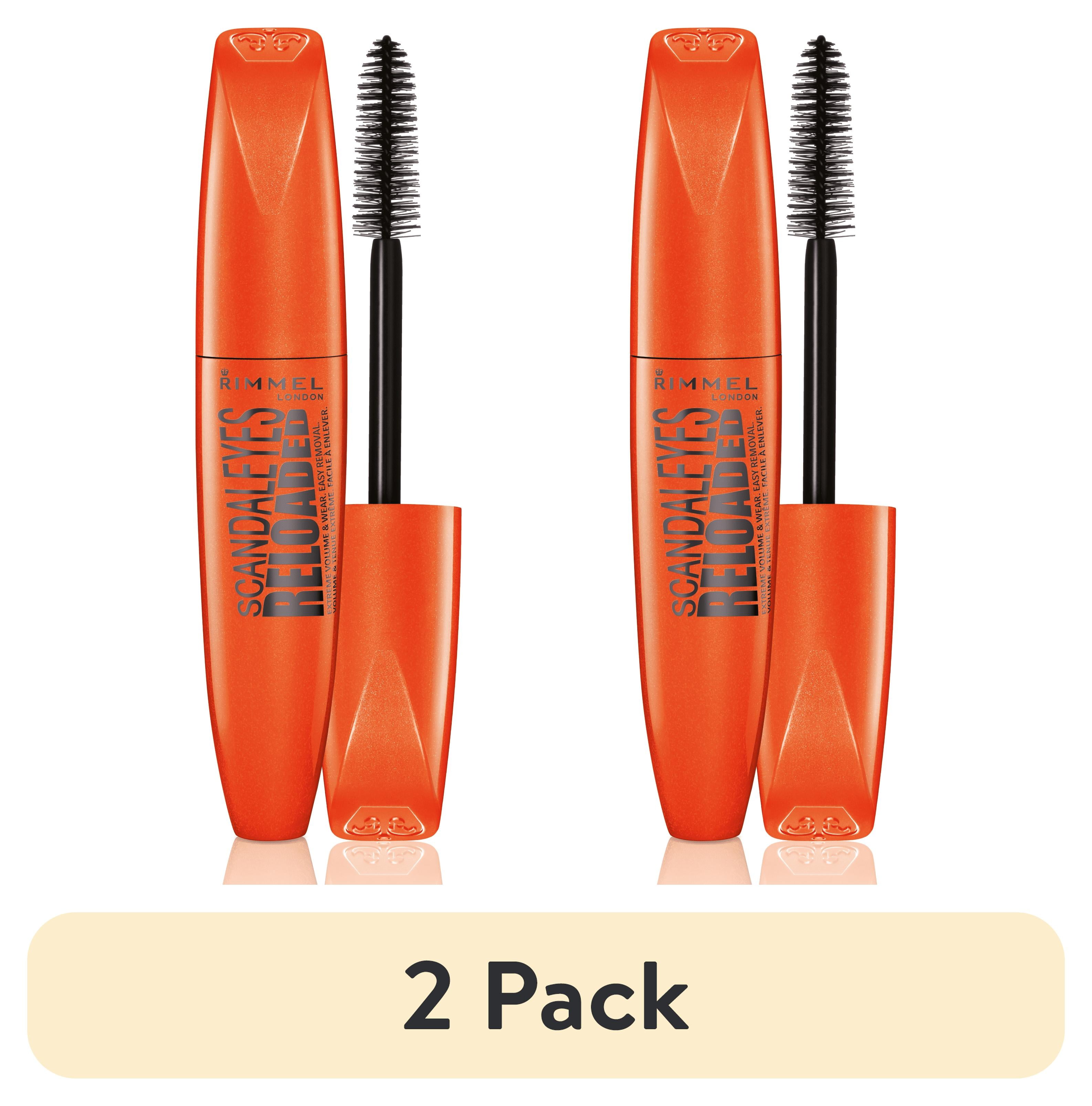 (2 pack) RIMMEL Scandaleyes Clean Reloaded Mascara, 002 Black Brown, 0. ...