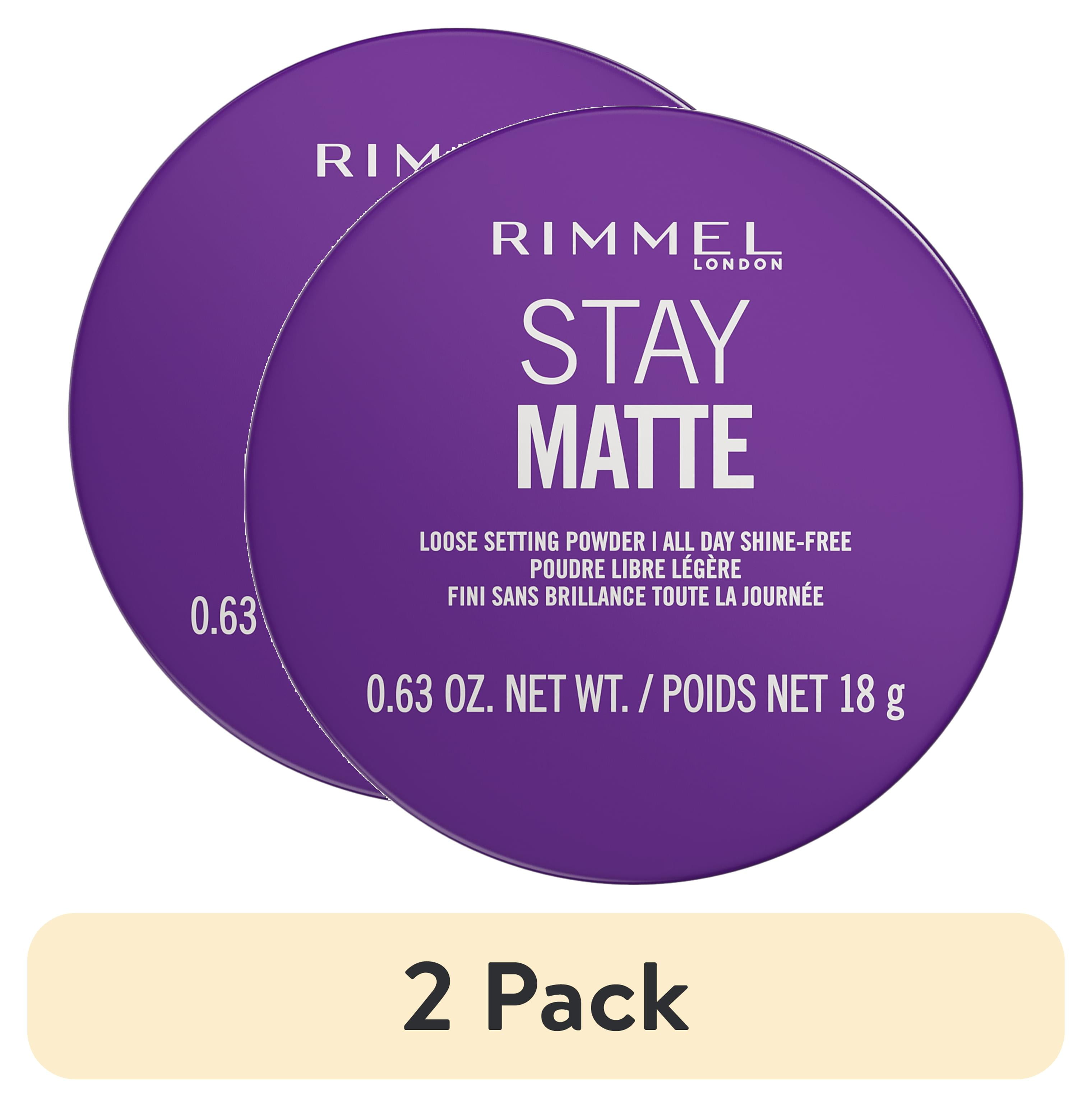 (2 pack) RIMMEL Stay Matte Loose Powder, Translucent 001, 0.63 oz ...