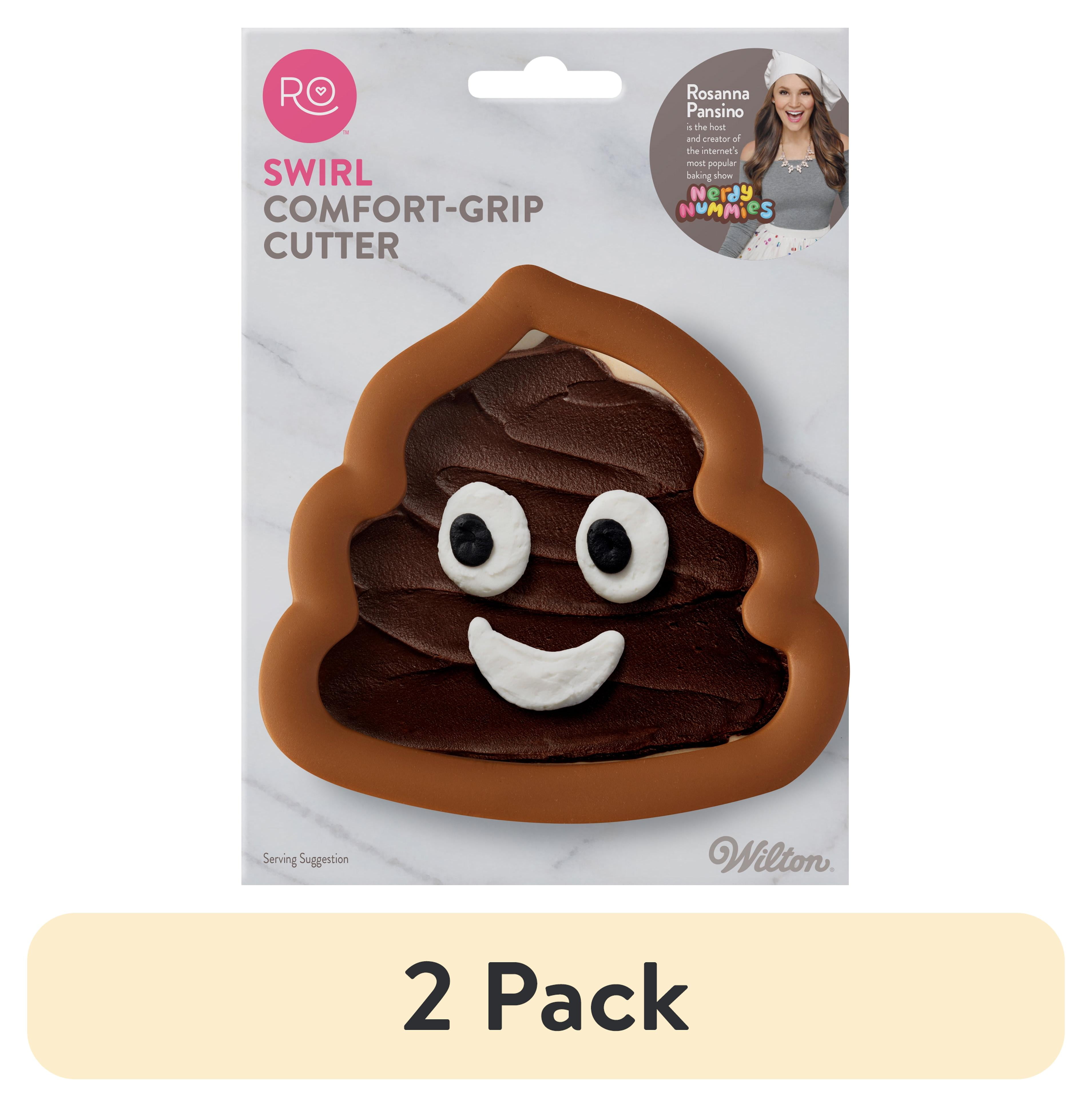 (2 pack) RO Comfort Grip Cookie Cutter-Poop Swirl - Walmart.com