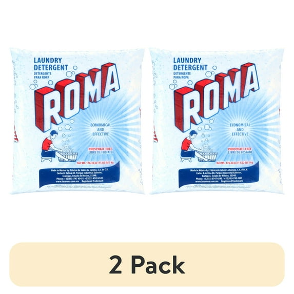 (2 pack) Roma Laundry Detergent, Heavy-Duty Use, All Ages ...