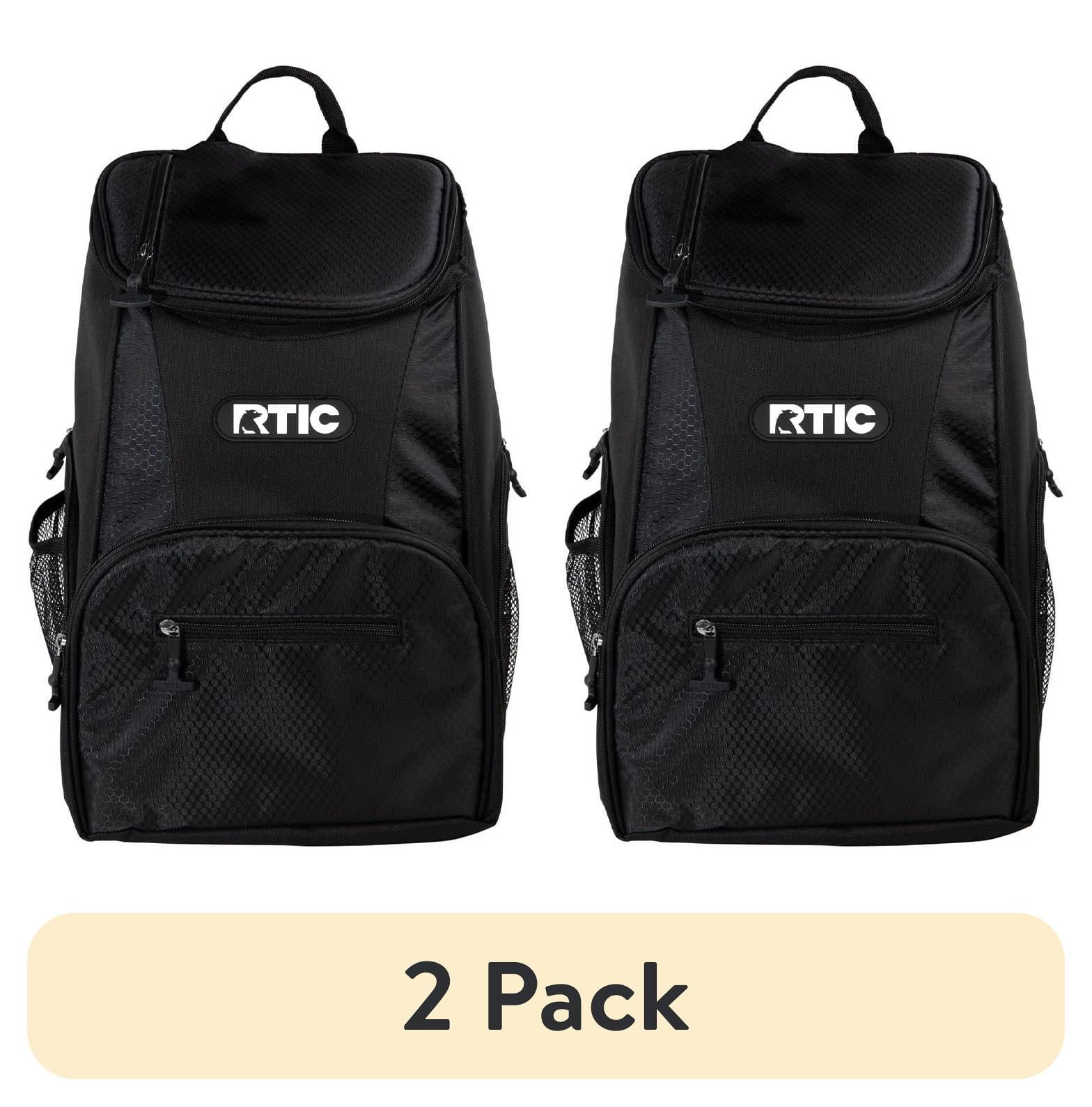 RTIC Soft Sided 15 Can Lightweight Backpack Cooler with Pockets, Black ...