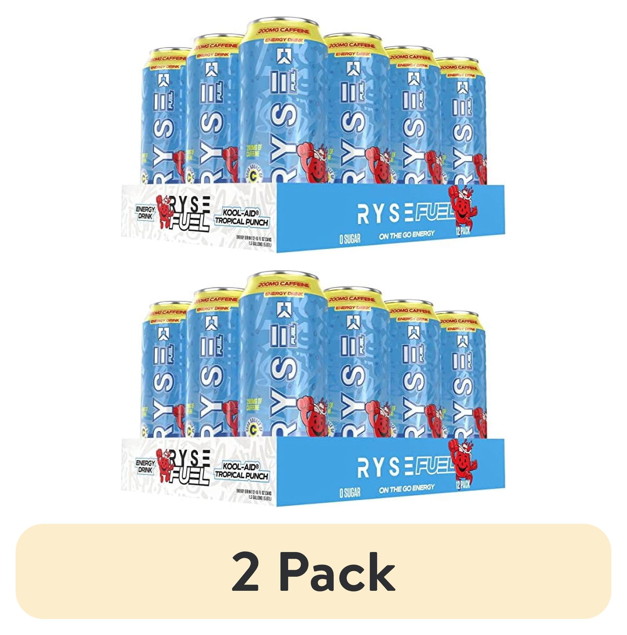 (2 pack) RYSE UP Supplements, Fuel Energy Drink, Kool Aid Tropical ...