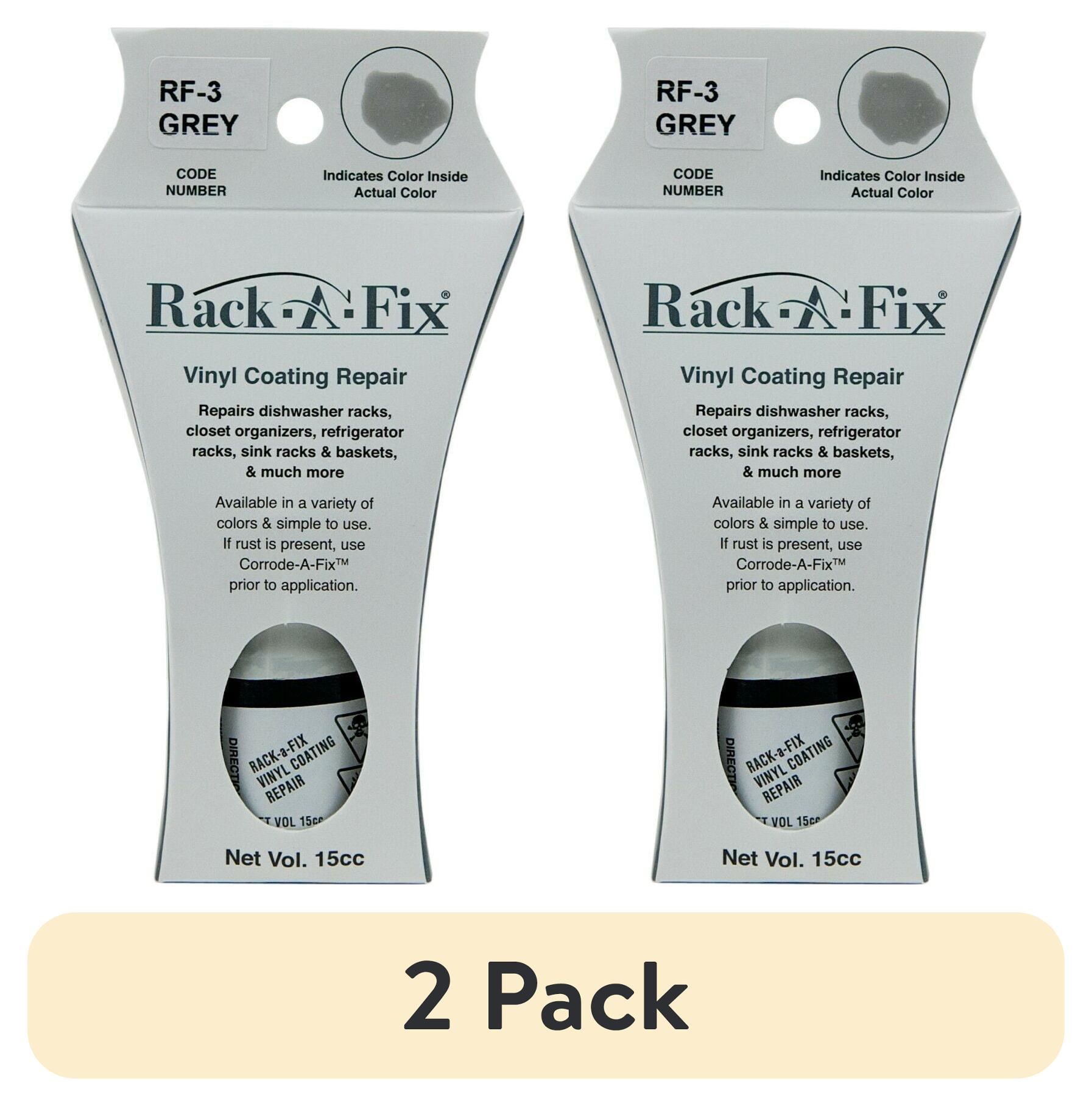 (2 pack) Rack-a-Fix Grey Touch Up Vinyl Coating Repair for Dishwasher ...