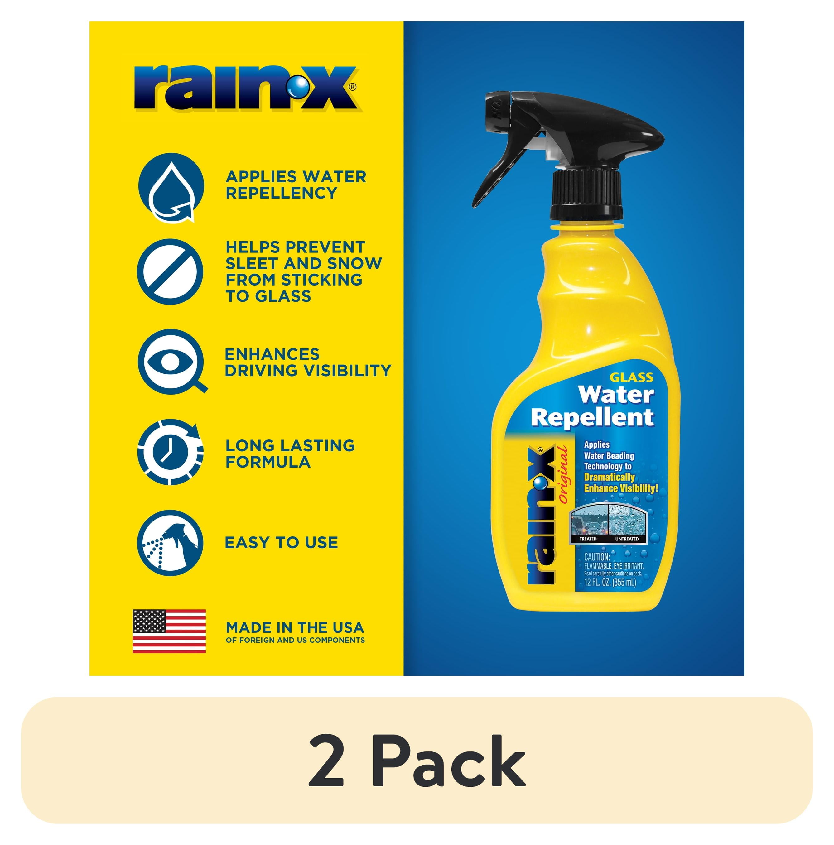 (2 pack) Rain-X Glass Water Repellent Original Treatment, 12 oz ...