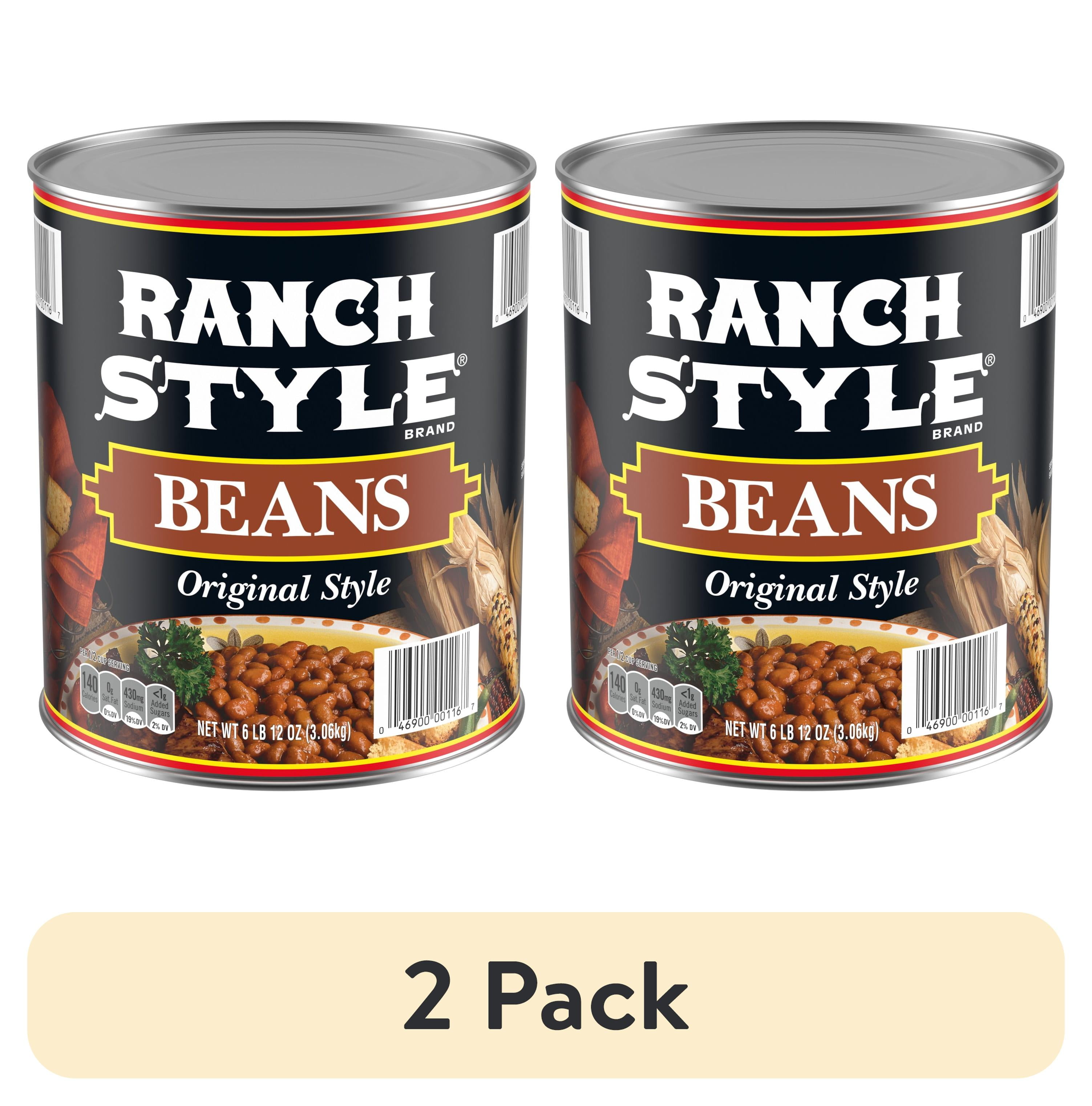 (2 pack) Ranch Style Beans, Canned Beans, 108 oz. - Walmart.com