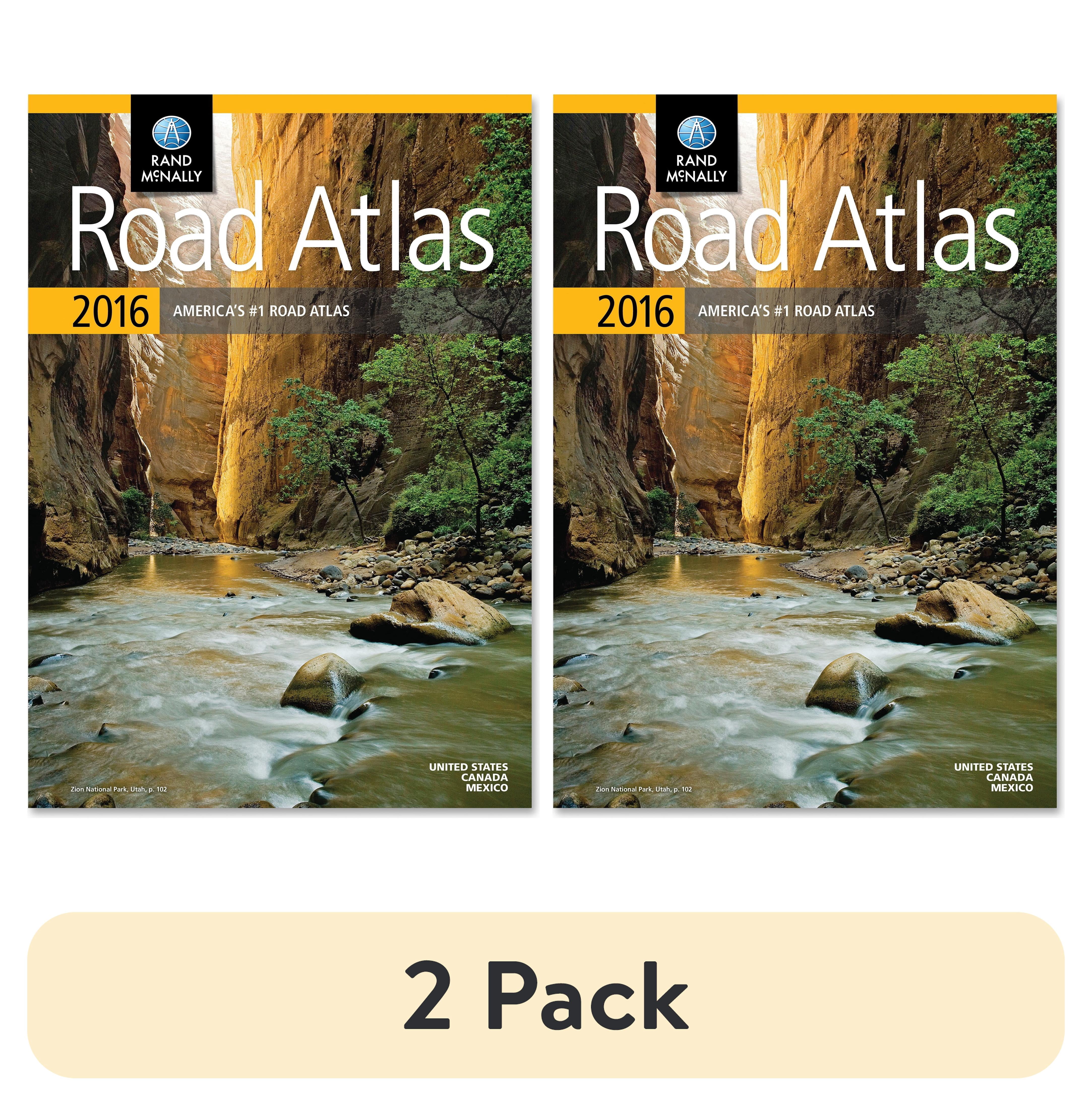 (2 pack) Rand McNally, AVTRM528013130, North American Road Atlas, 1 ...