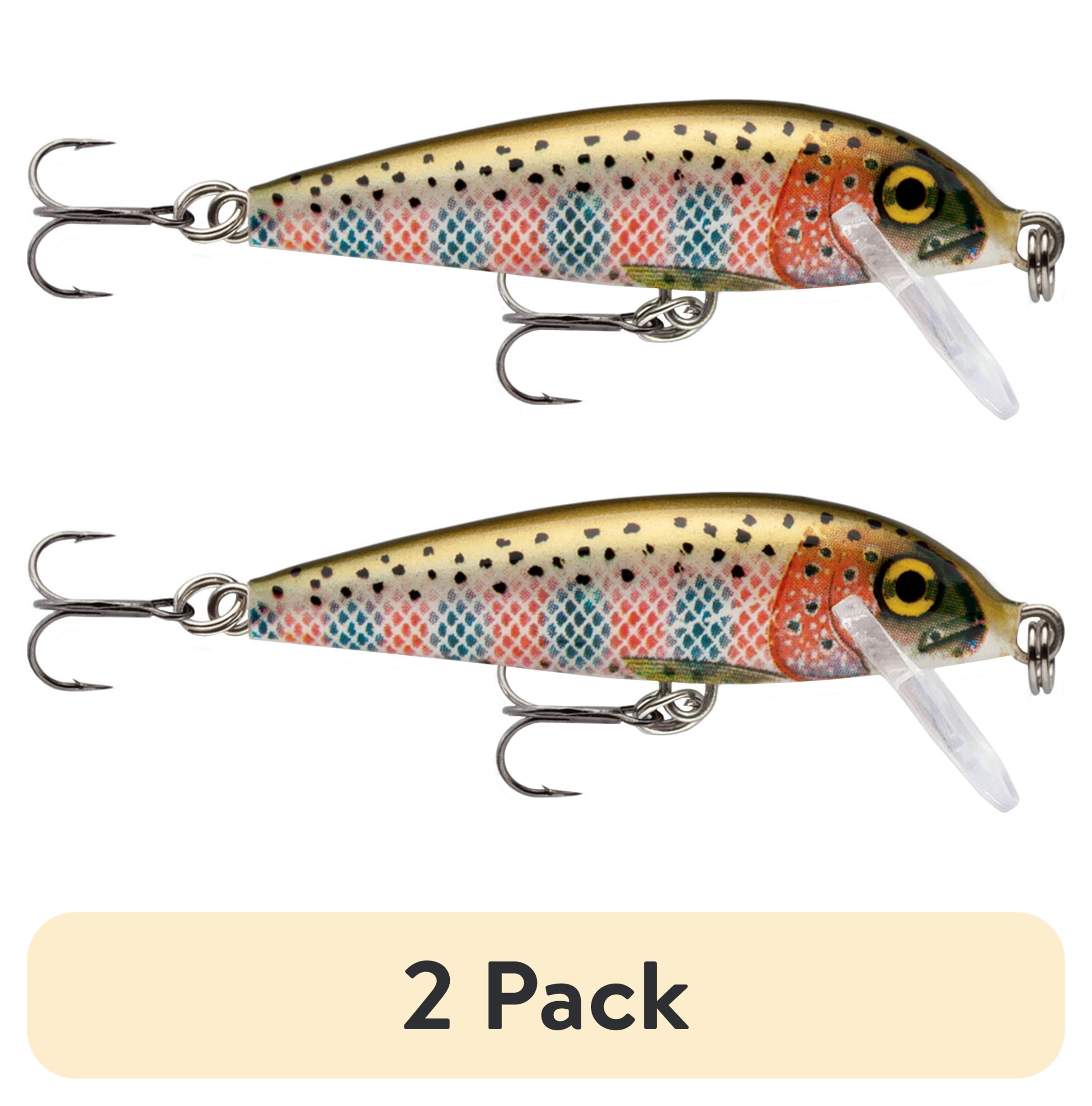 (2 pack) Rapala Countdown Minnow 05 Fishing Lure 2" 3/16oz Rainbow ...