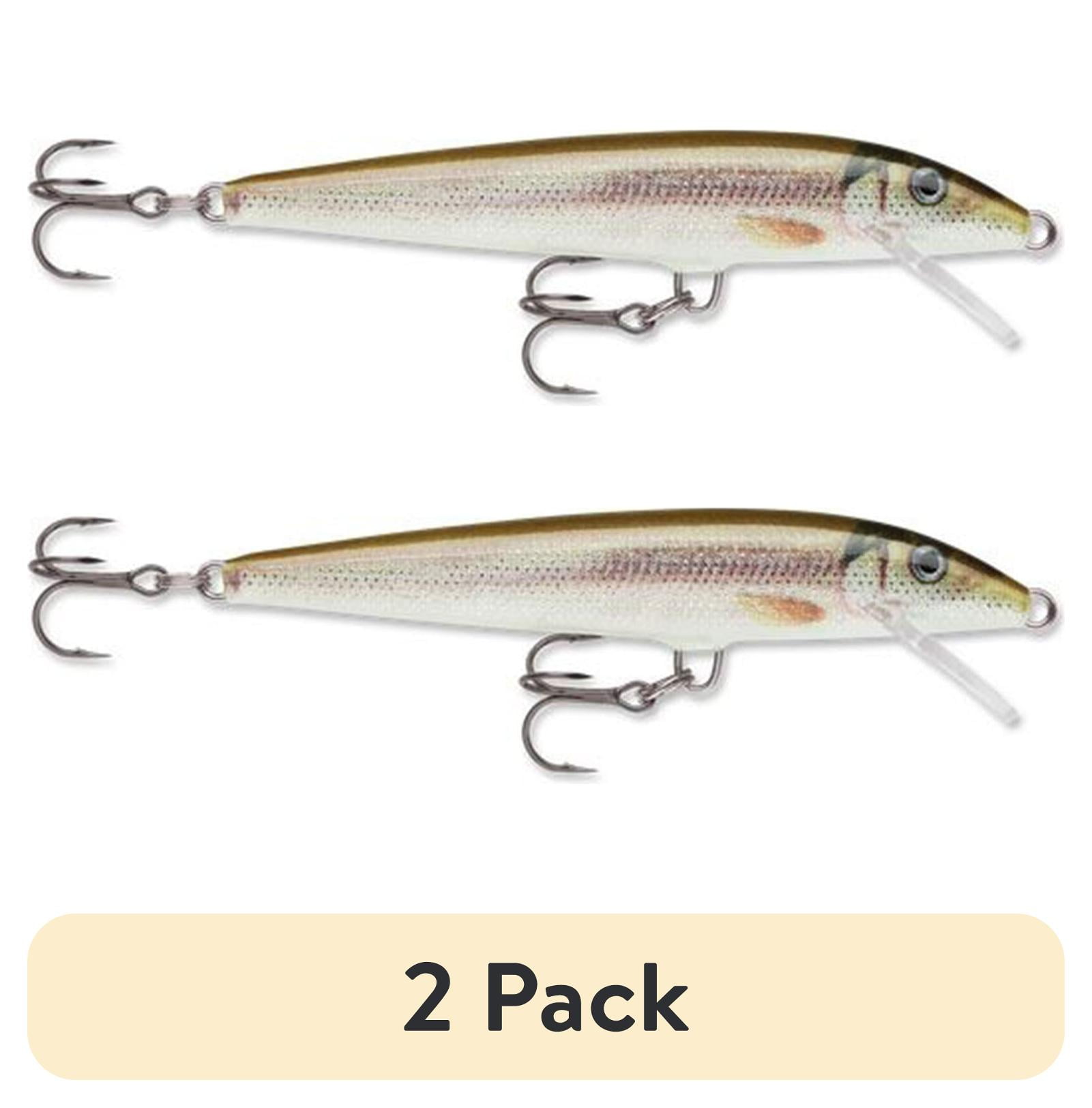 (2 pack) Rapala Original Floating Minnow 11 Fishing Lure 4 3/8" 3/16oz Live Smallmouth - Walmart.com