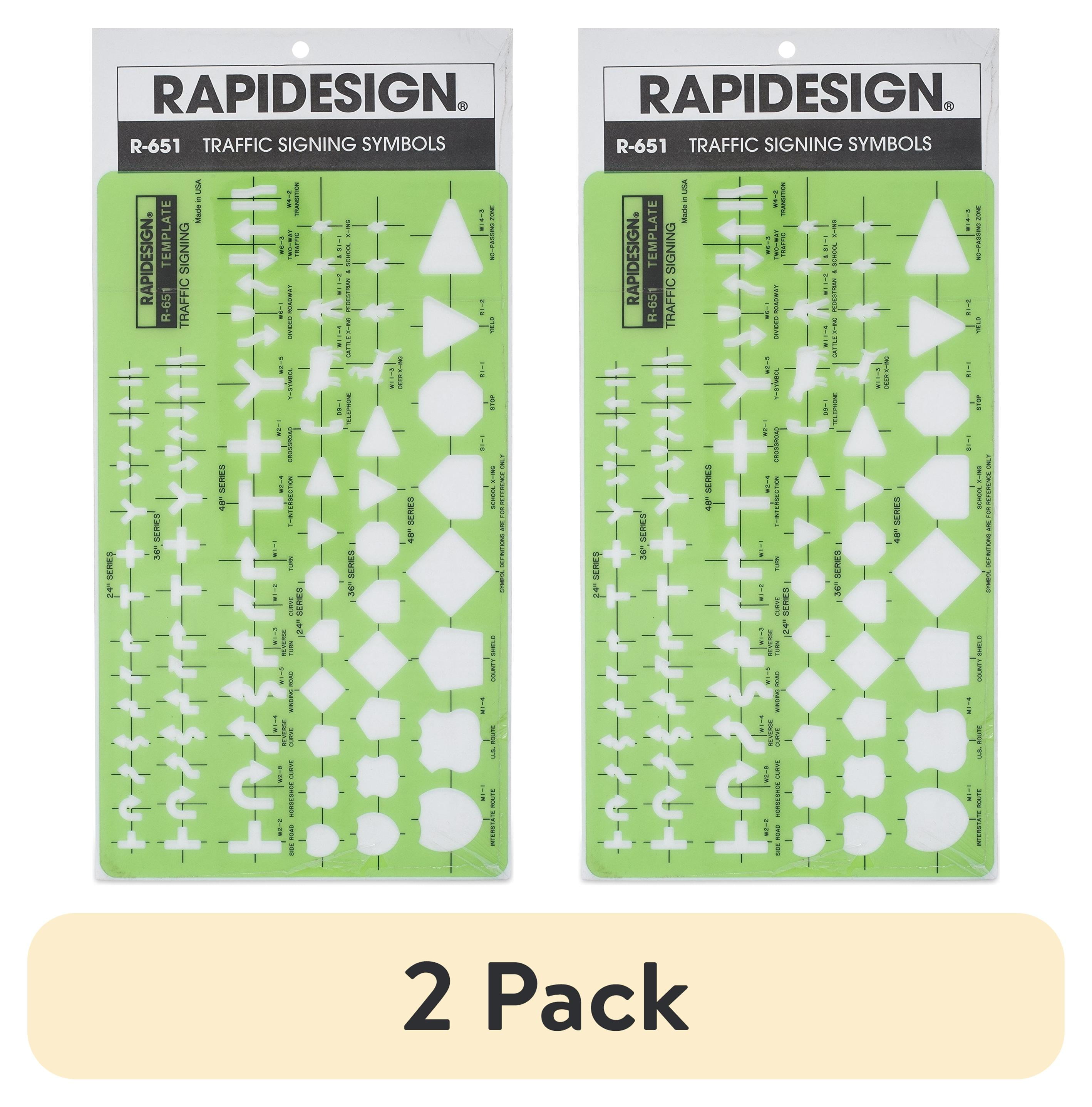 (2 pack) Rapidesign Traffic Signing Template, 1 Each - Walmart.com