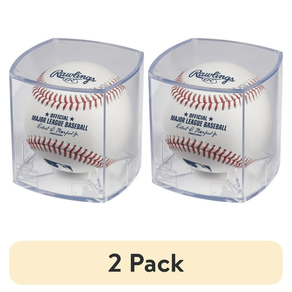 (2 pack) Rawlings | Official Major League Baseball | Display Case ...