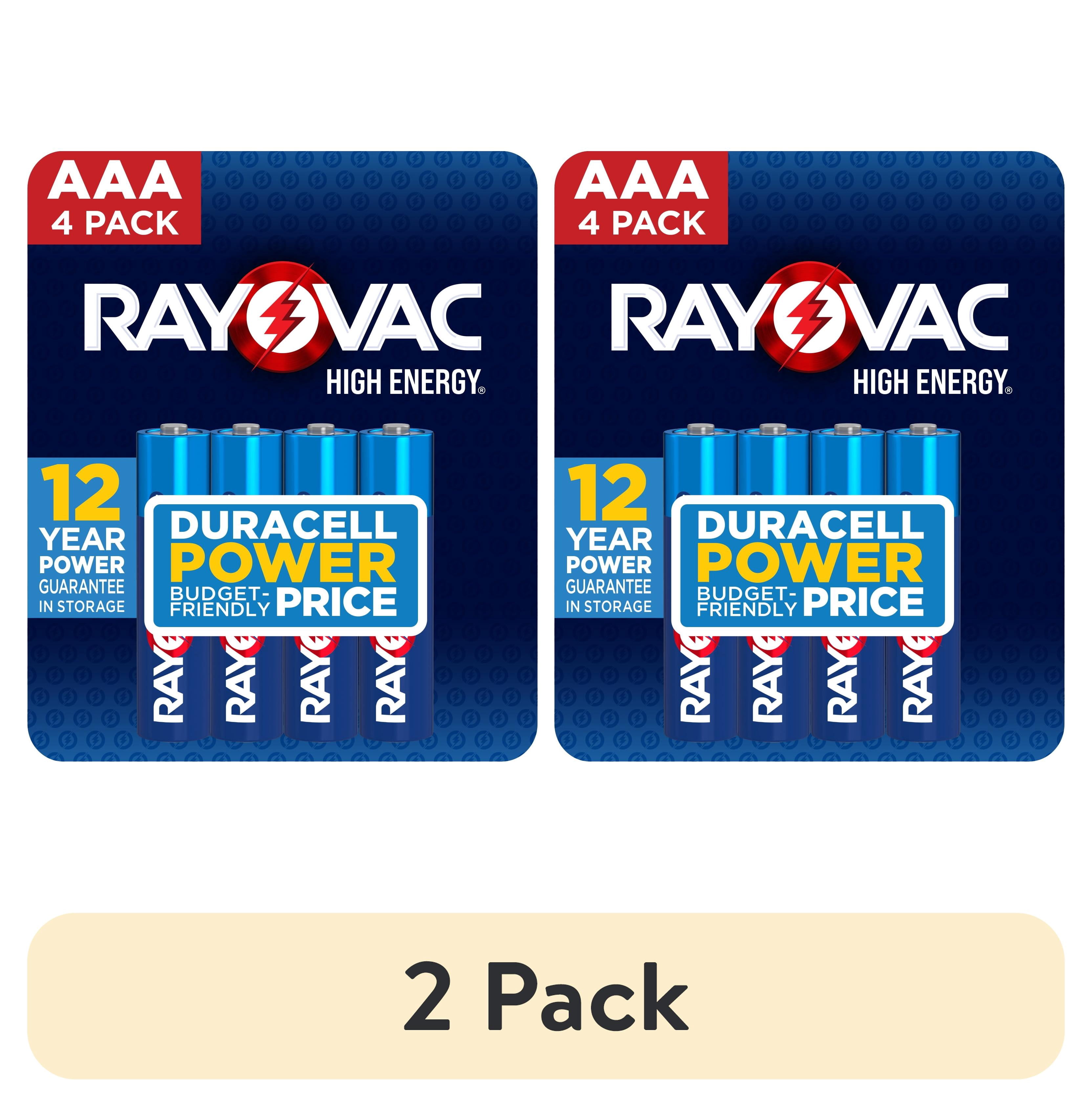 (2 pack) Rayovac High Energy AAA Batteries (4 Pack), Triple A Batteries ...