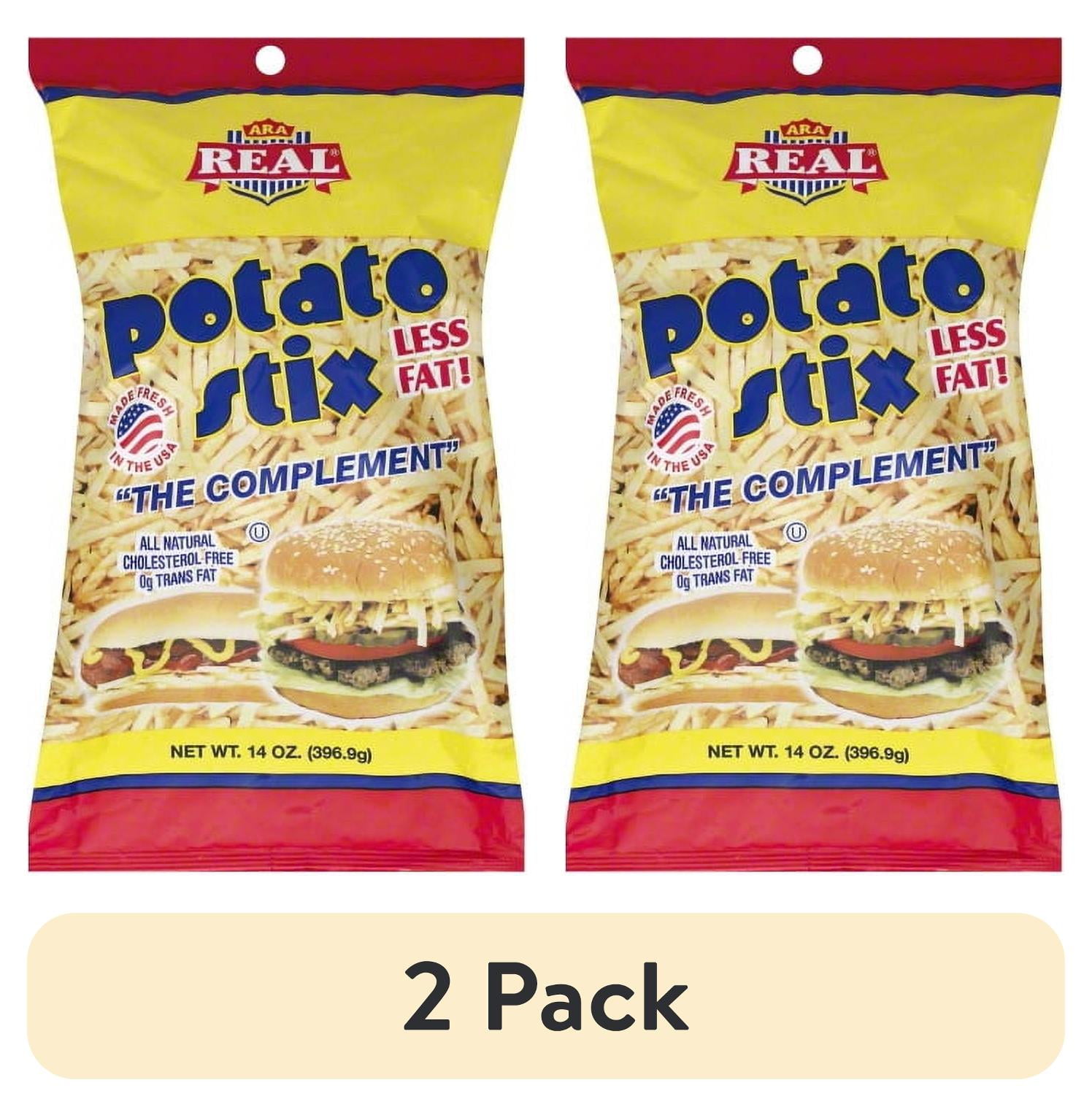 (2 pack) Real Potato Stix Snack Chips, 14 oz Bag - Walmart.com