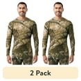 (2 pack) Realtree Men's Gridtech Performance Thermal Shirt, Realtree ...