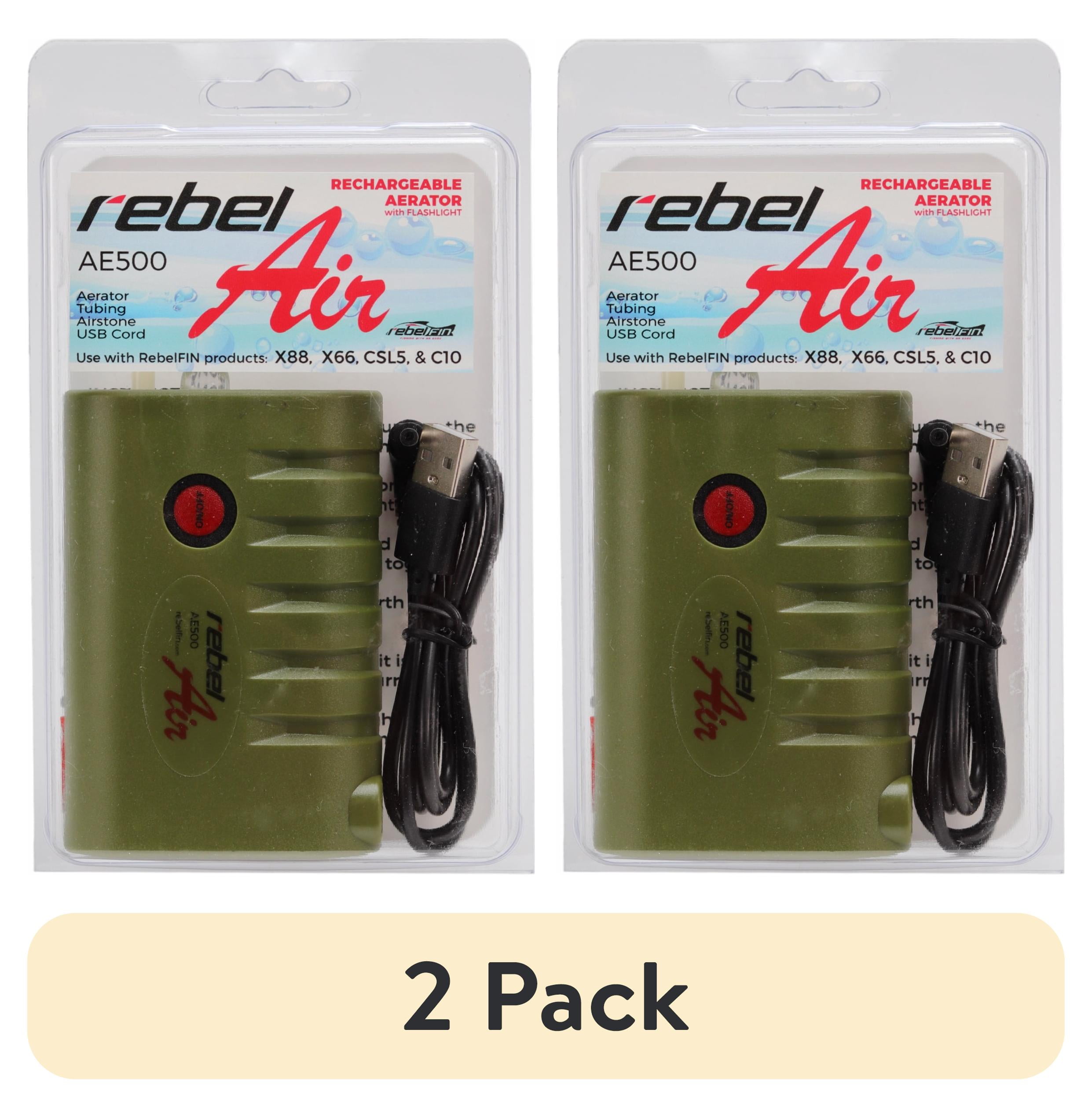 (2 pack) Rebelfin Pocket-Sized Rechargeable 18-Hour Army Green Foam ...
