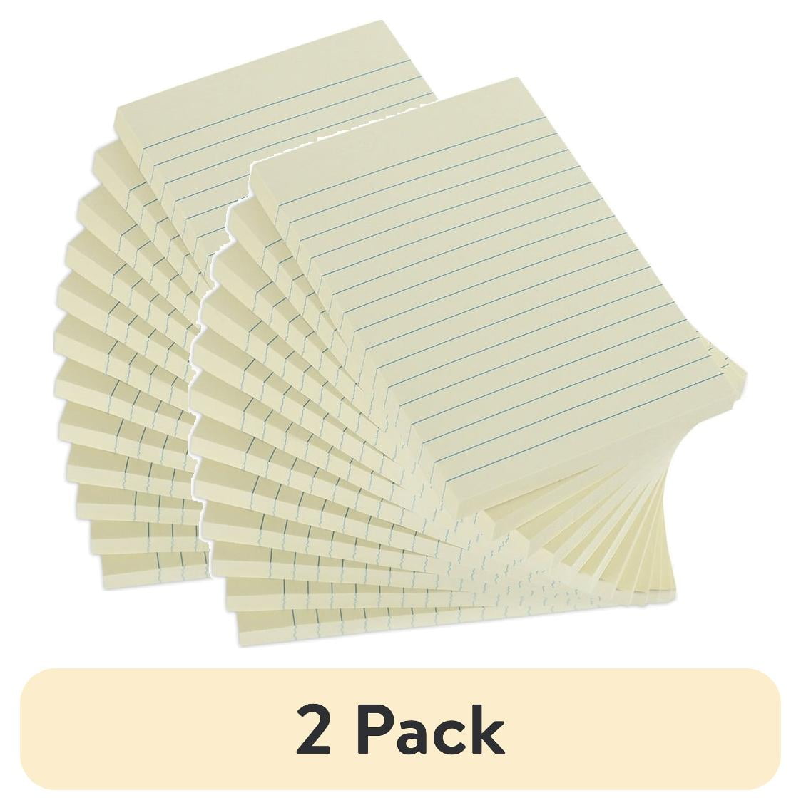 (2 pack) Universal UNV28073 4 in. x 6 in. Note Ruled Recycled Self ...