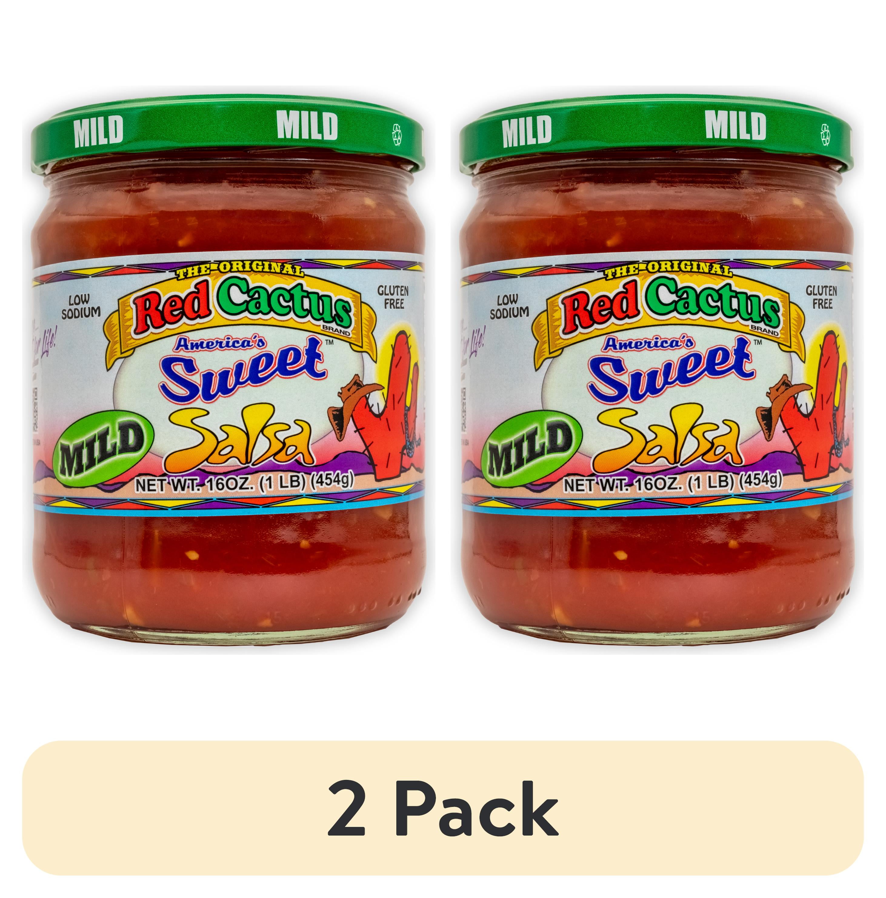 (2 pack) Red Cactus America's Sweet Mild Salsa, 16 oz Jar – Shelf ...