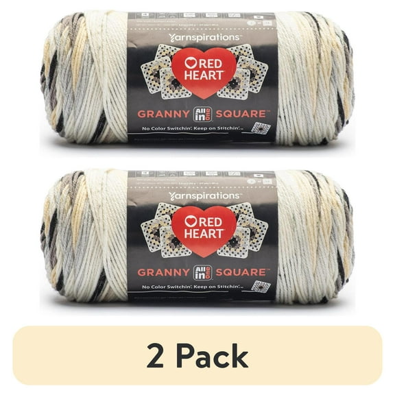 Red Heart® All In One Granny Square™ #4 Worsted (Medium) Acrylic Yarn ...