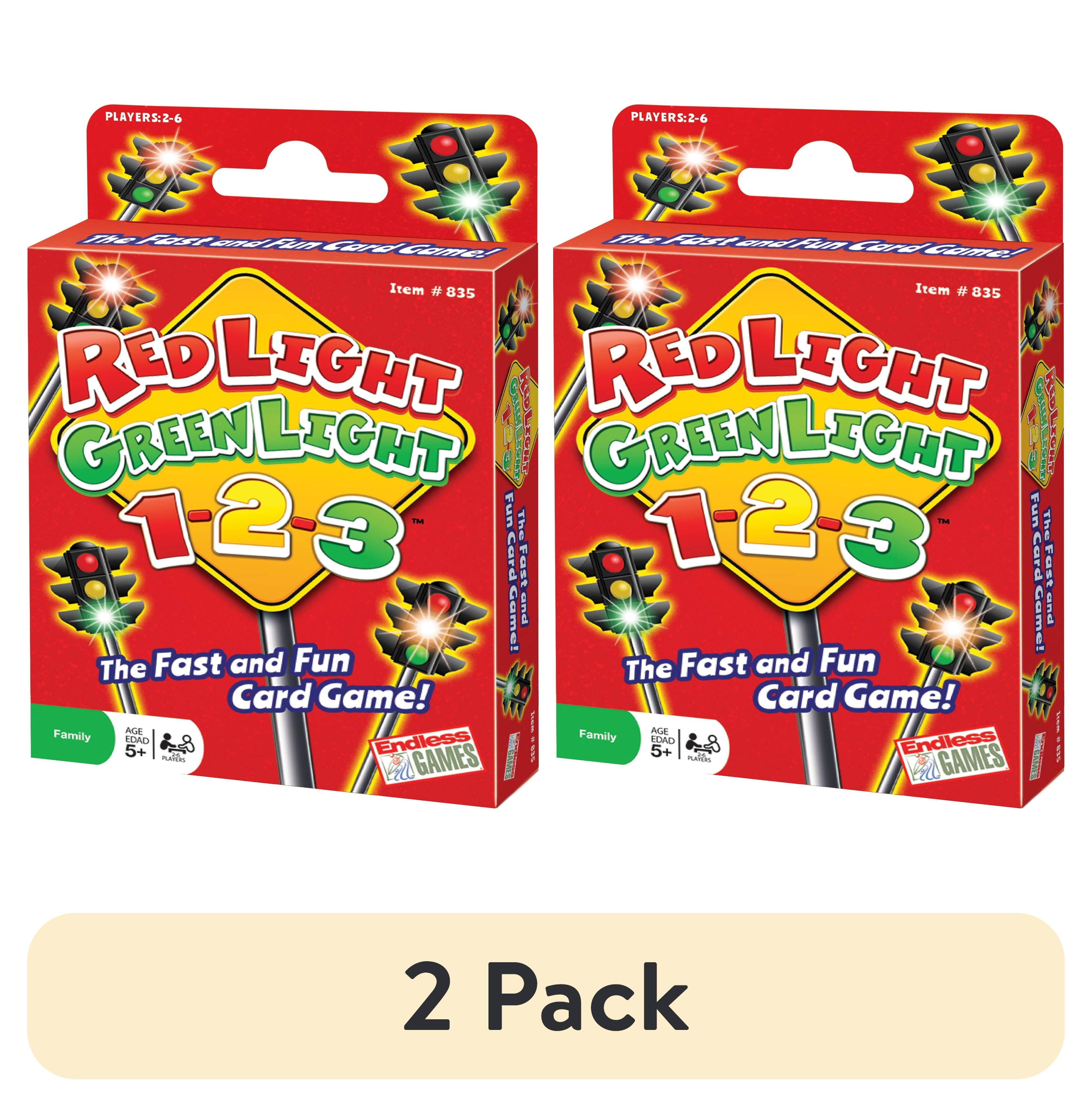 (2 pack) Red Light Green Light, 1-2-3 The Fast and Fun Card Game ...