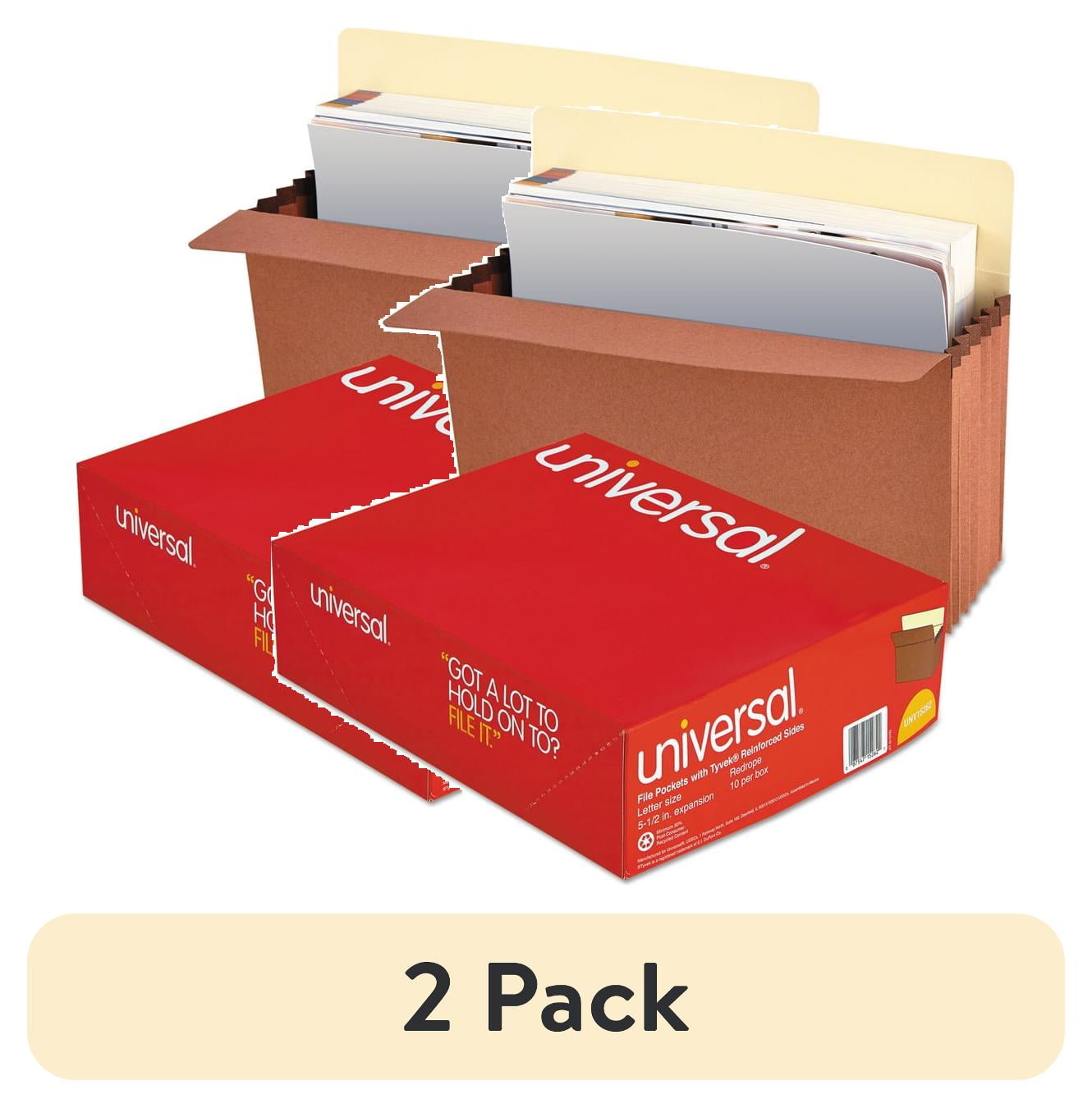 (2 pack) Redrope Expanding File Pockets, 5.25" Expansion, Letter Size ...