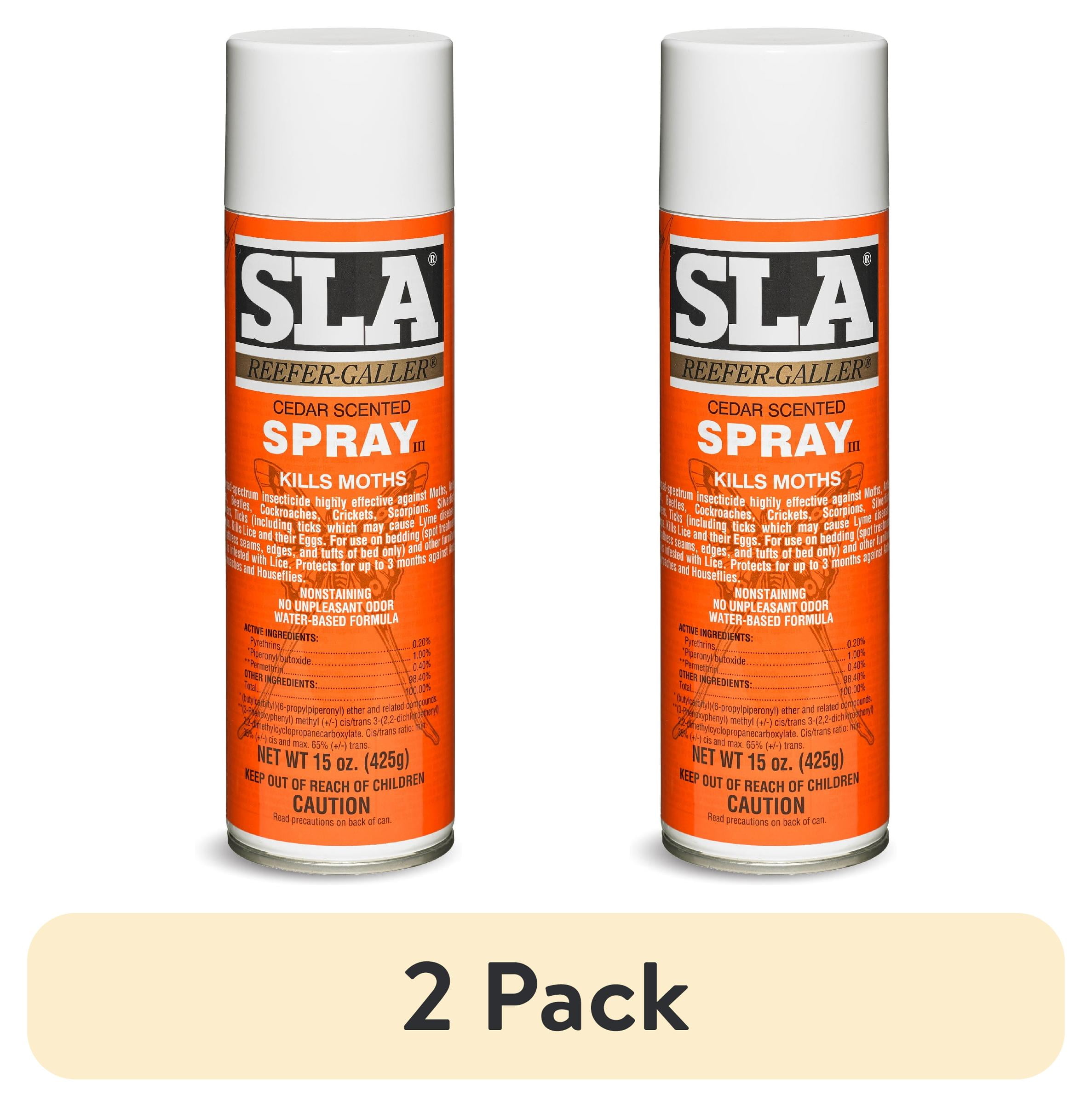(2 pack) Reefer-Galler SLA Cedar Scented Spray, Moth Repellent Spray ...