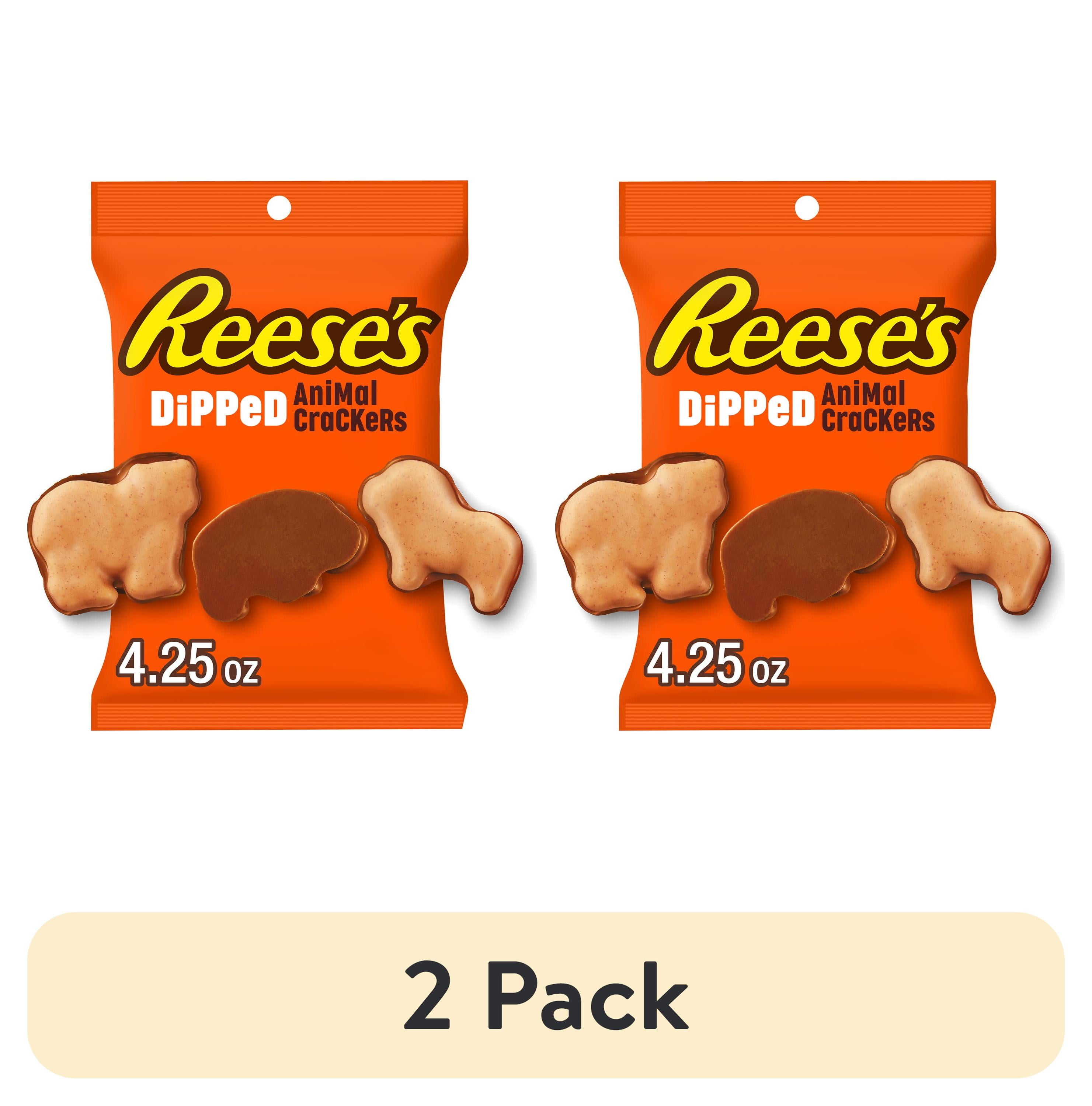 (2 pack) Reese's Chocolate and Peanut Butter Candy Dipped Animal ...