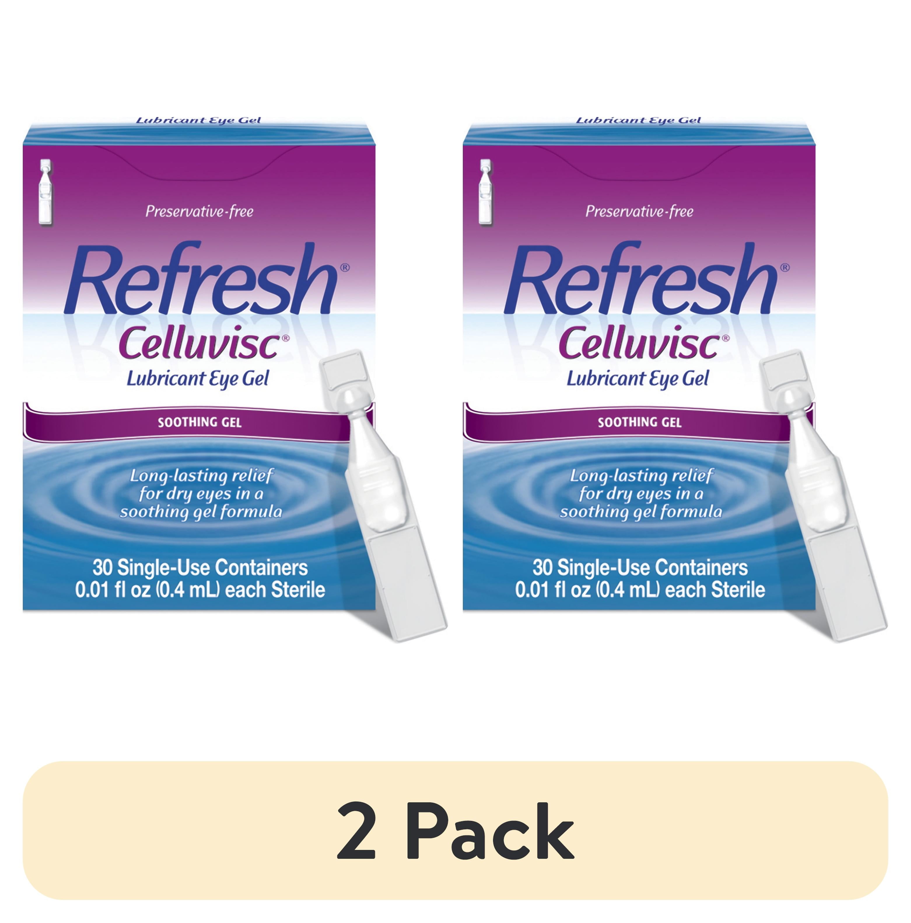 (2 pack) Refresh Celluvisc Lubricant Eye Gel Preservative-Free Tears, 0 ...