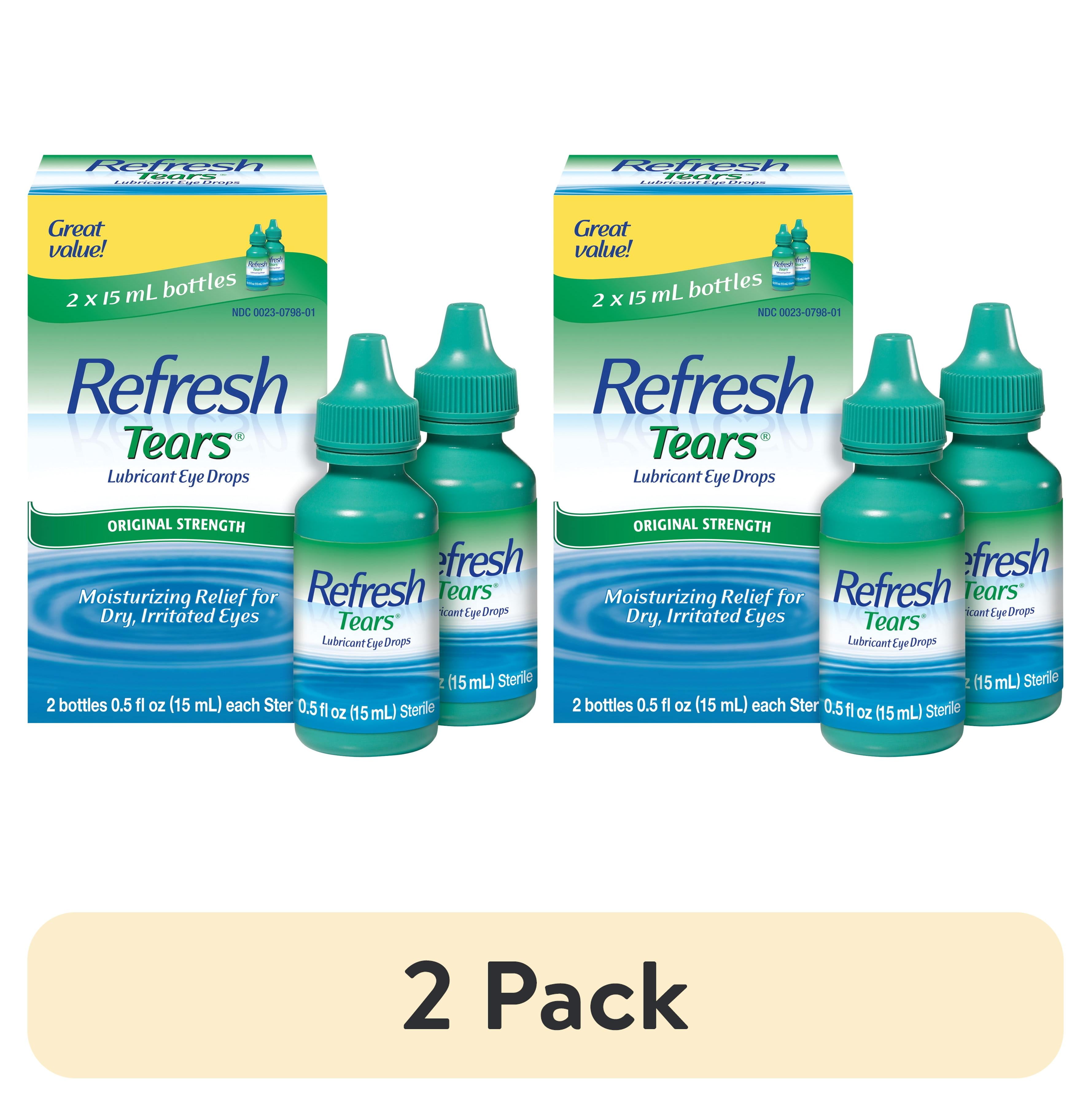 (2 pack) Refresh Tears Lubricant Eye Drops Artificial Tears, 30 ml, 2 ...
