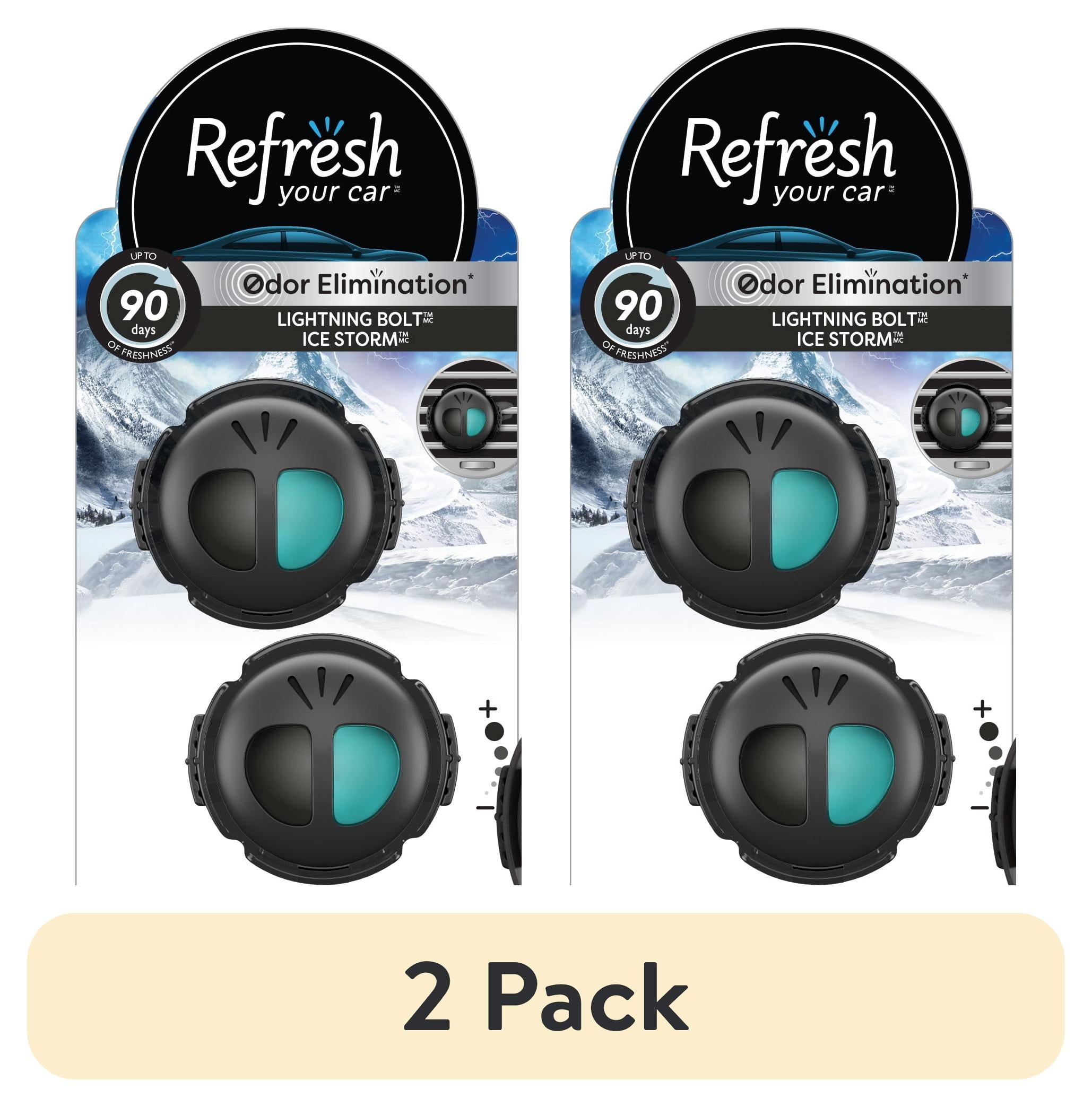 (2 pack) Refresh Your Car Mini Diffuser Car Air Fresheners, Lightning ...