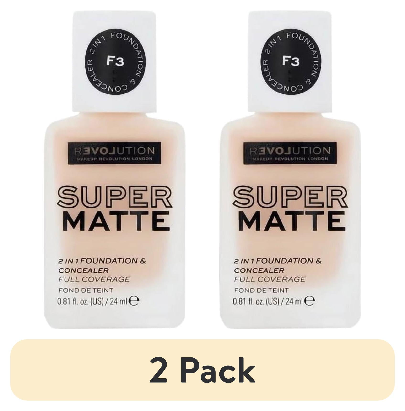 (2 pack) Relove by Revolution Supermatte Foundation F3 - Walmart.com