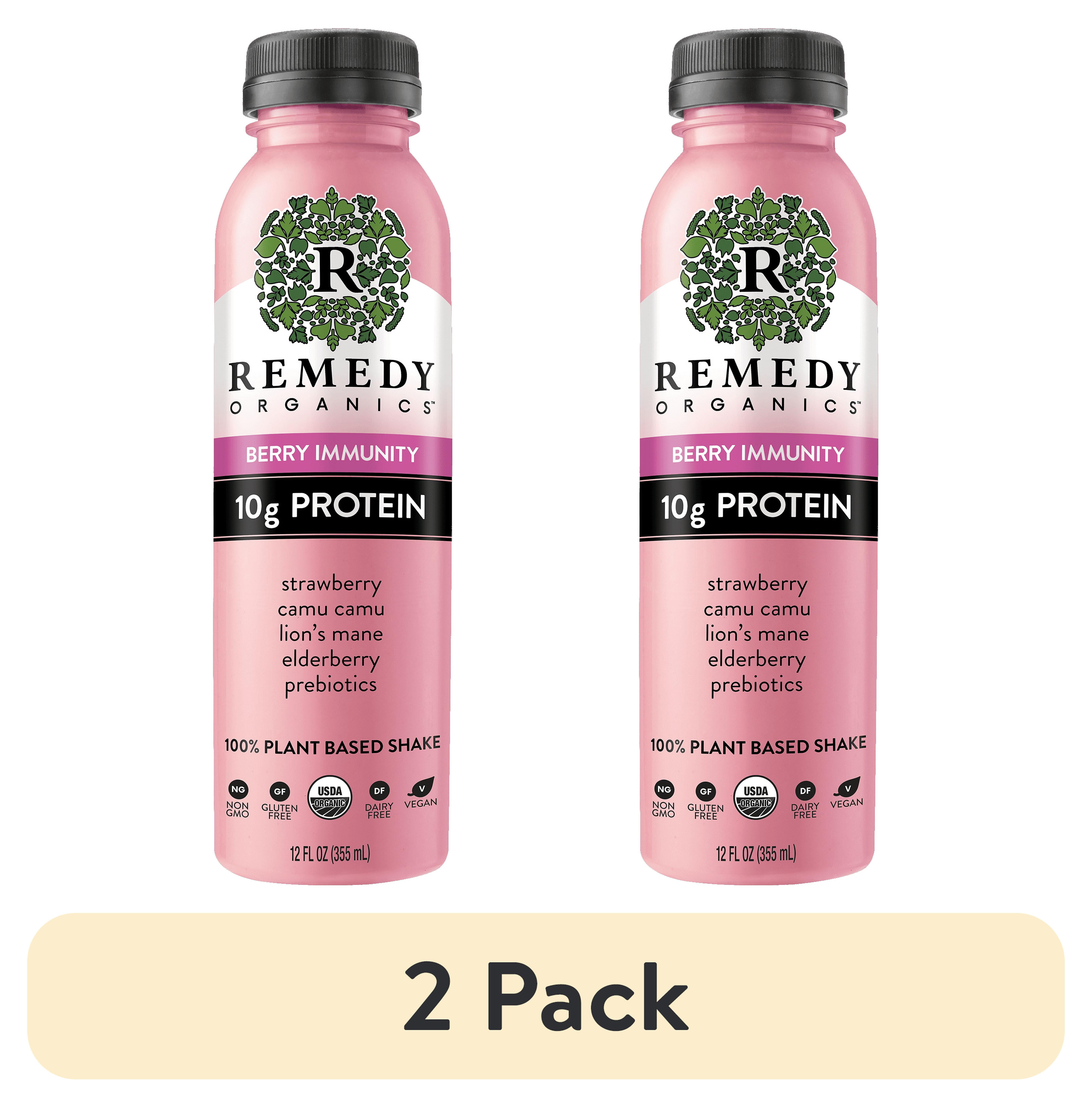 (2 pack) Remedy Organics Plant Based Berry Immunity Nutritional Instant ...