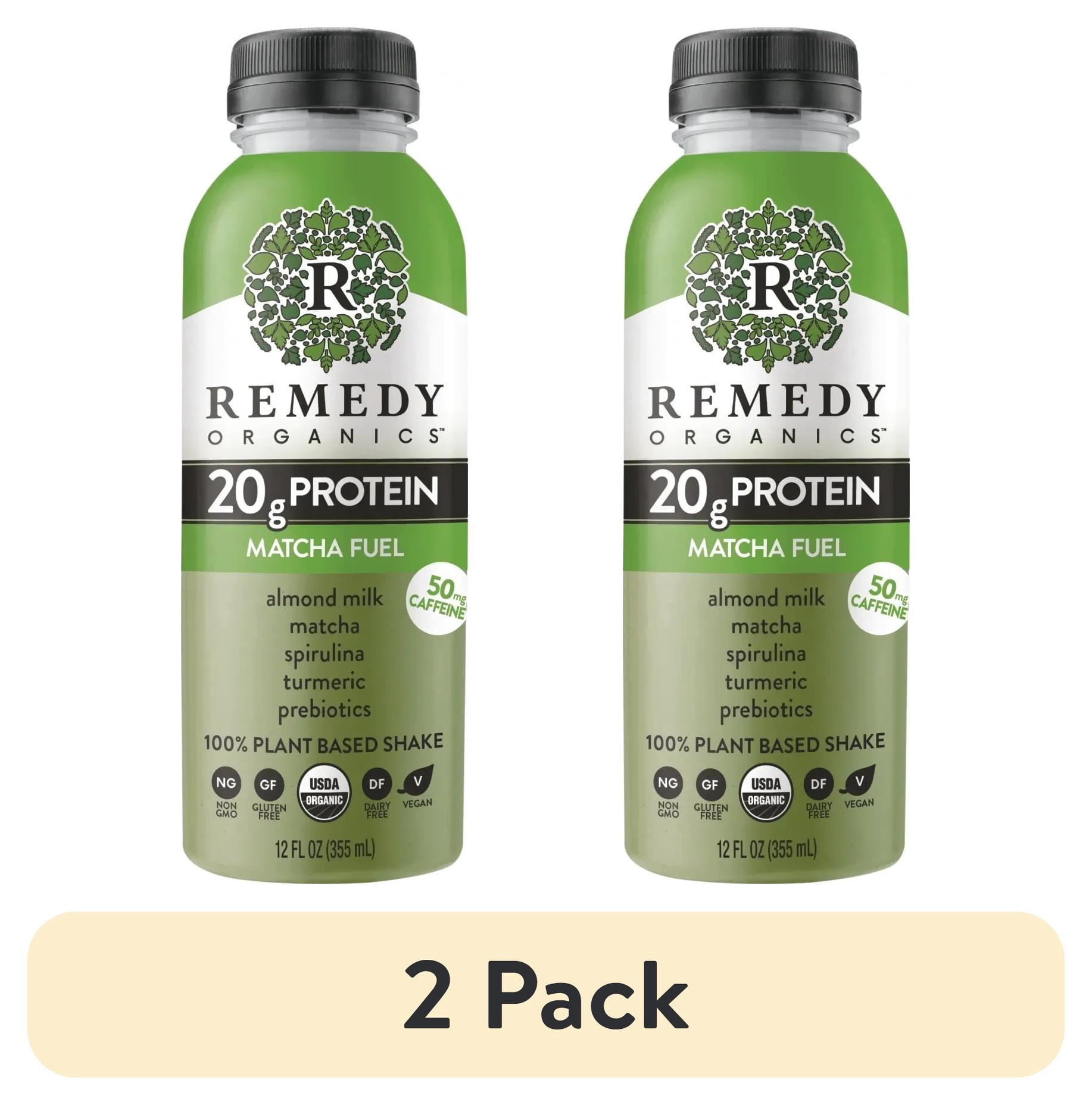 (2 pack) Remedy Organics Plant Based Matcha Fuel Nutritional Instant ...