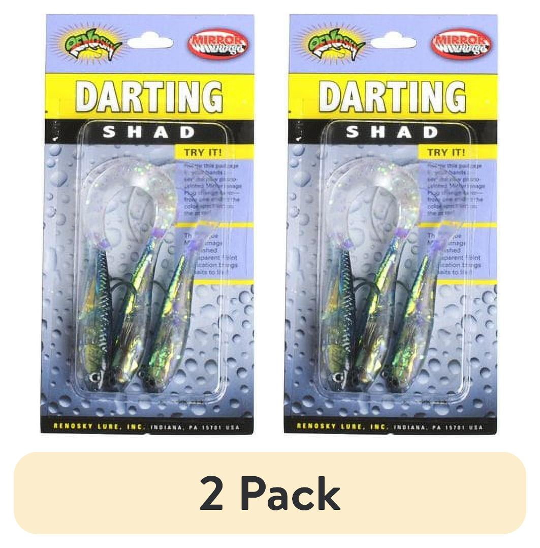 (2 pack) Renosky - Mirror Image Darting Shad, 3" Soft Body Swim Bait ...