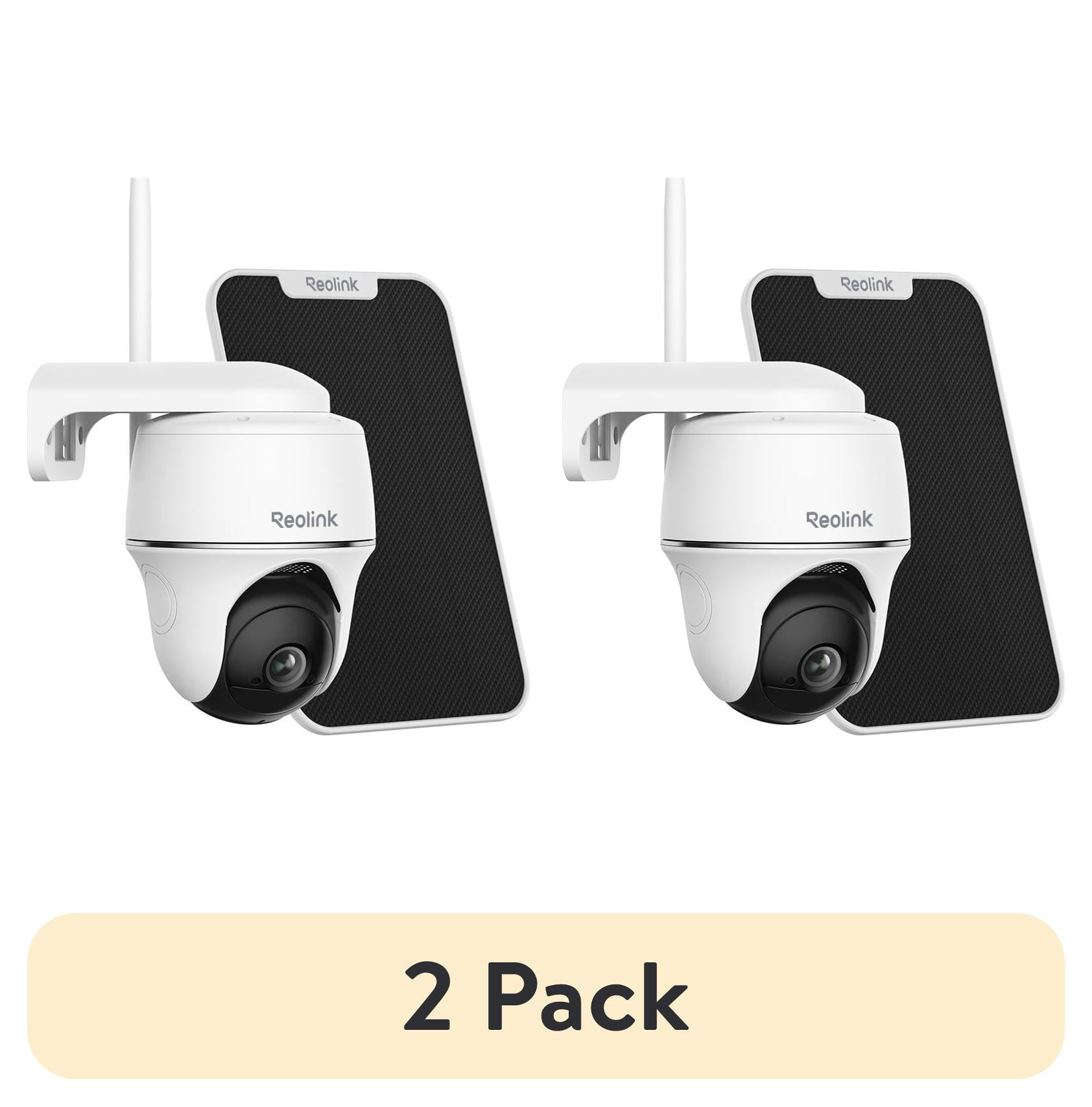 (2 pack) Reolink Argus PT Solar Panel, 5MP Pan Tilt Outdoor Security ...