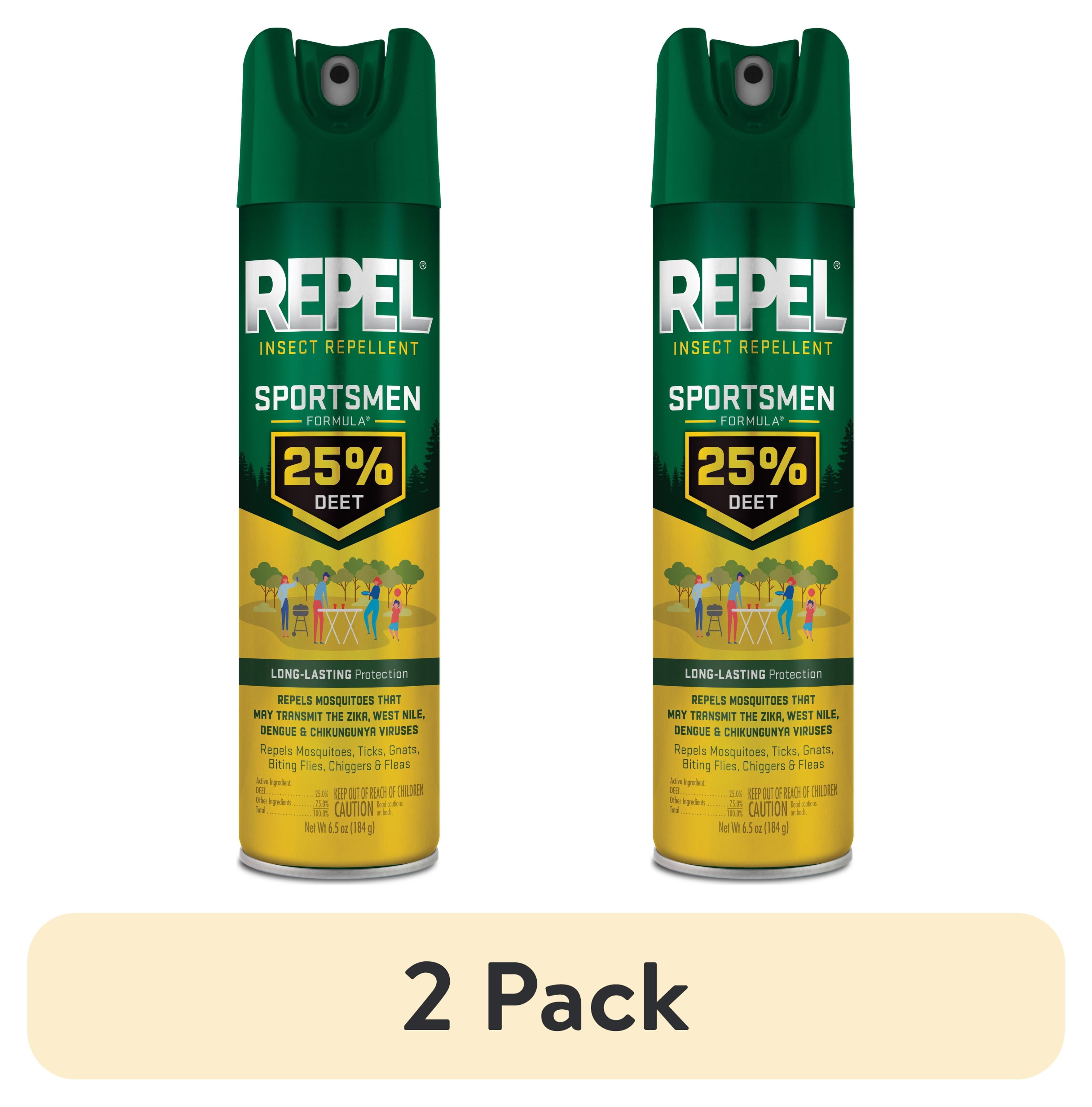 (2 pack) Repel Insect Repellent Sportsmen Formula 25% DEET, Aerosol ...