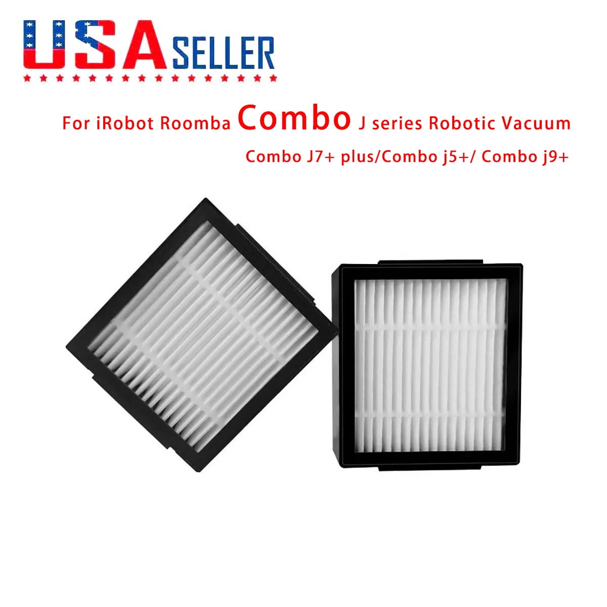 2 pack Replacement HEPA Filter Compatible with iRobot Roomba Combo Filter for iRobot Roomba ...