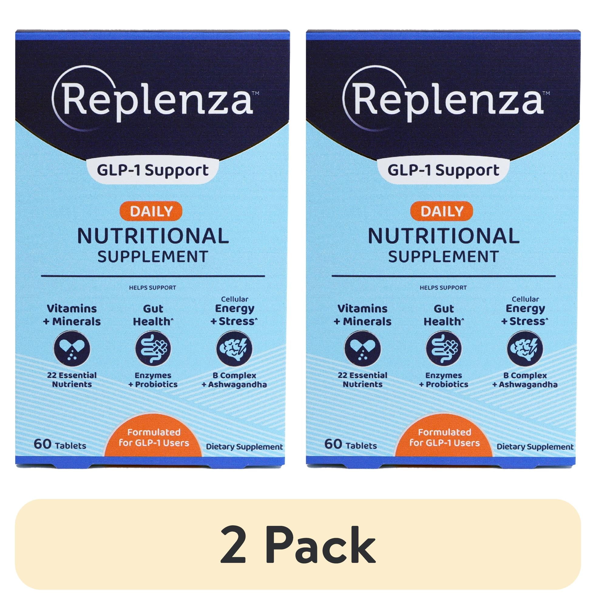 (2 pack) Replenza GLP-1 Support, Daily Nutritional Supplement, 22 ...
