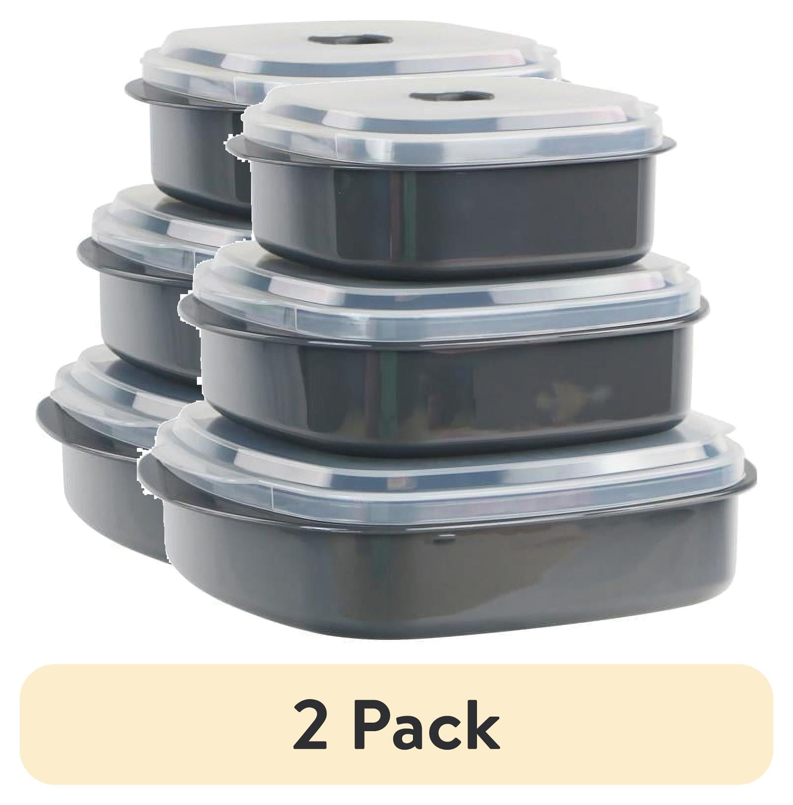 (2 pack) Reston Lloyd 20110 Microwave Cookware Set Gray - Walmart.com