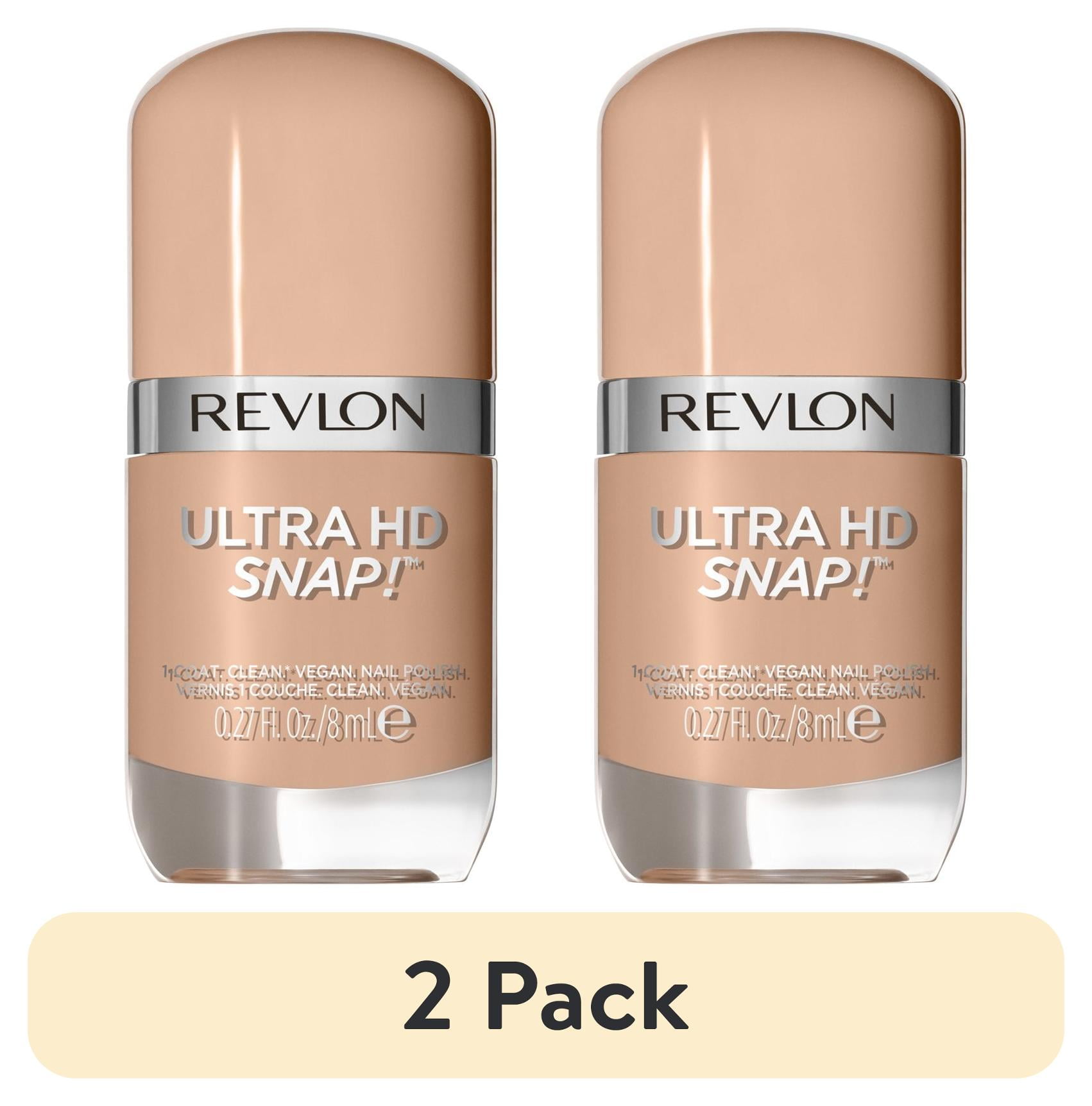 (2 pack) Revlon Ultra HD Snap Vegan Glossy Nail Polish, 012 Driven, 0. ...