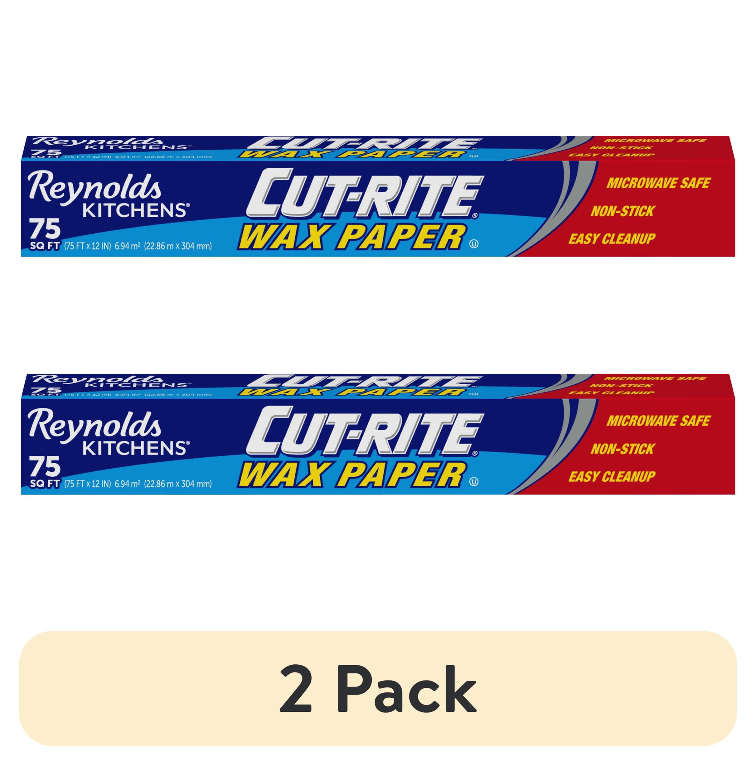(2 pack) Reynolds Cut-Rite Wax Paper, 75 Square Feet - Walmart.com