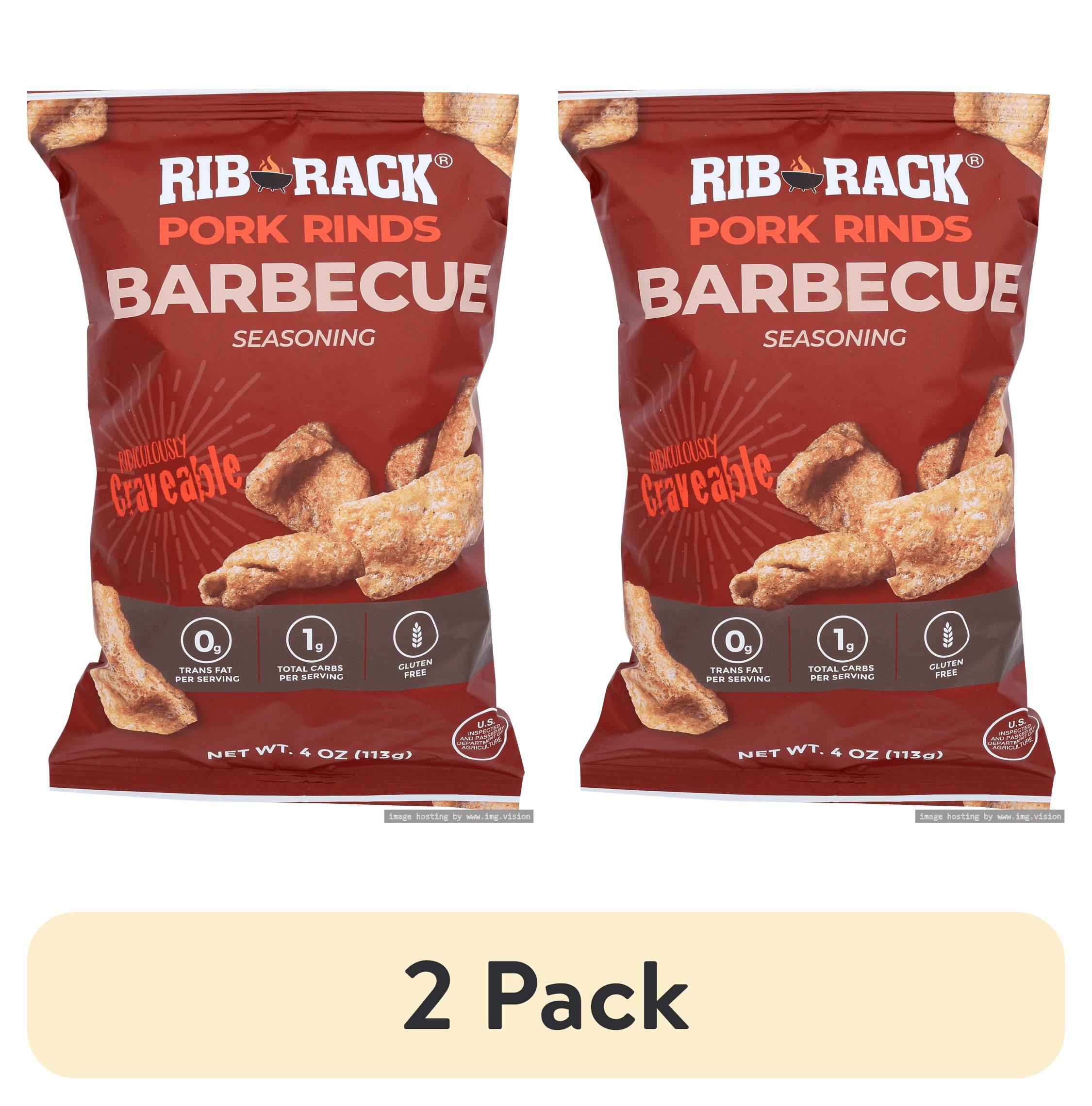 (2 pack) Rib Rack Barbecue Pork Rinds 4oz - Walmart.com