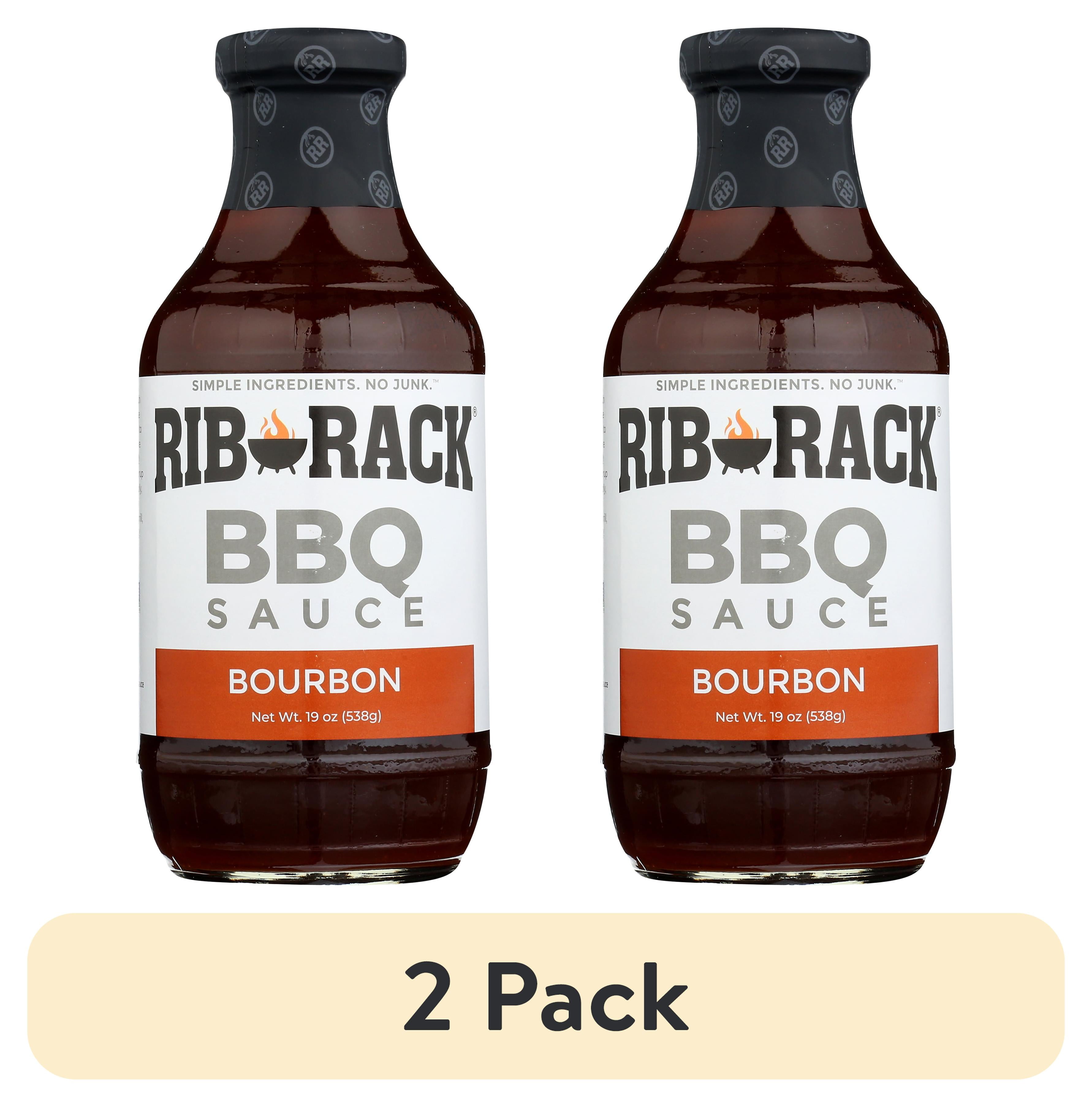 (2 pack) Rib Rack Southern Bourbon BBQ Sauce, 19 oz. - Walmart.com