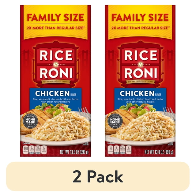 (2 pack) Rice-A-Roni Chicken Rice & Vermicelli Mix Packaged Meal ...
