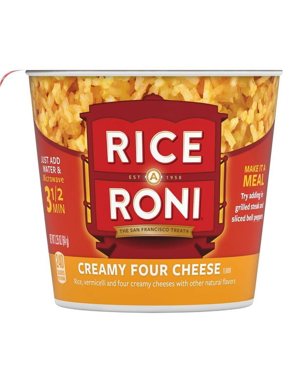 Pack of 2 Rice-A-Roni, Creamy Four Cheese Rice and Vermicelli Mix, 2.25 ...